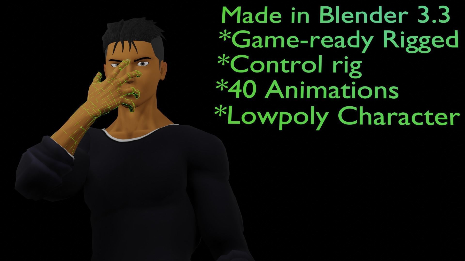 3D model MaleCharacterRig VR / AR / low-poly | CGTrader