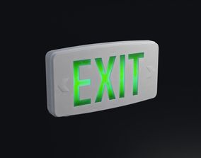 Exit sign 3d model 3D Models | CGTrader