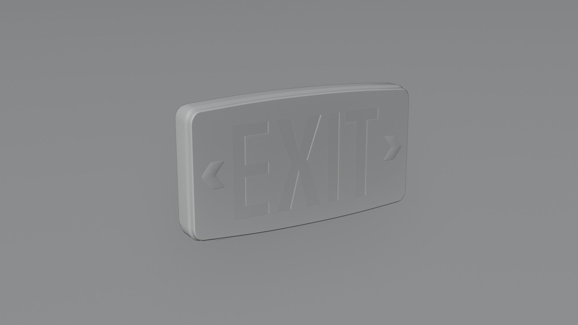3D model Exit Sign 4K and 2K VR / AR / low-poly | CGTrader
