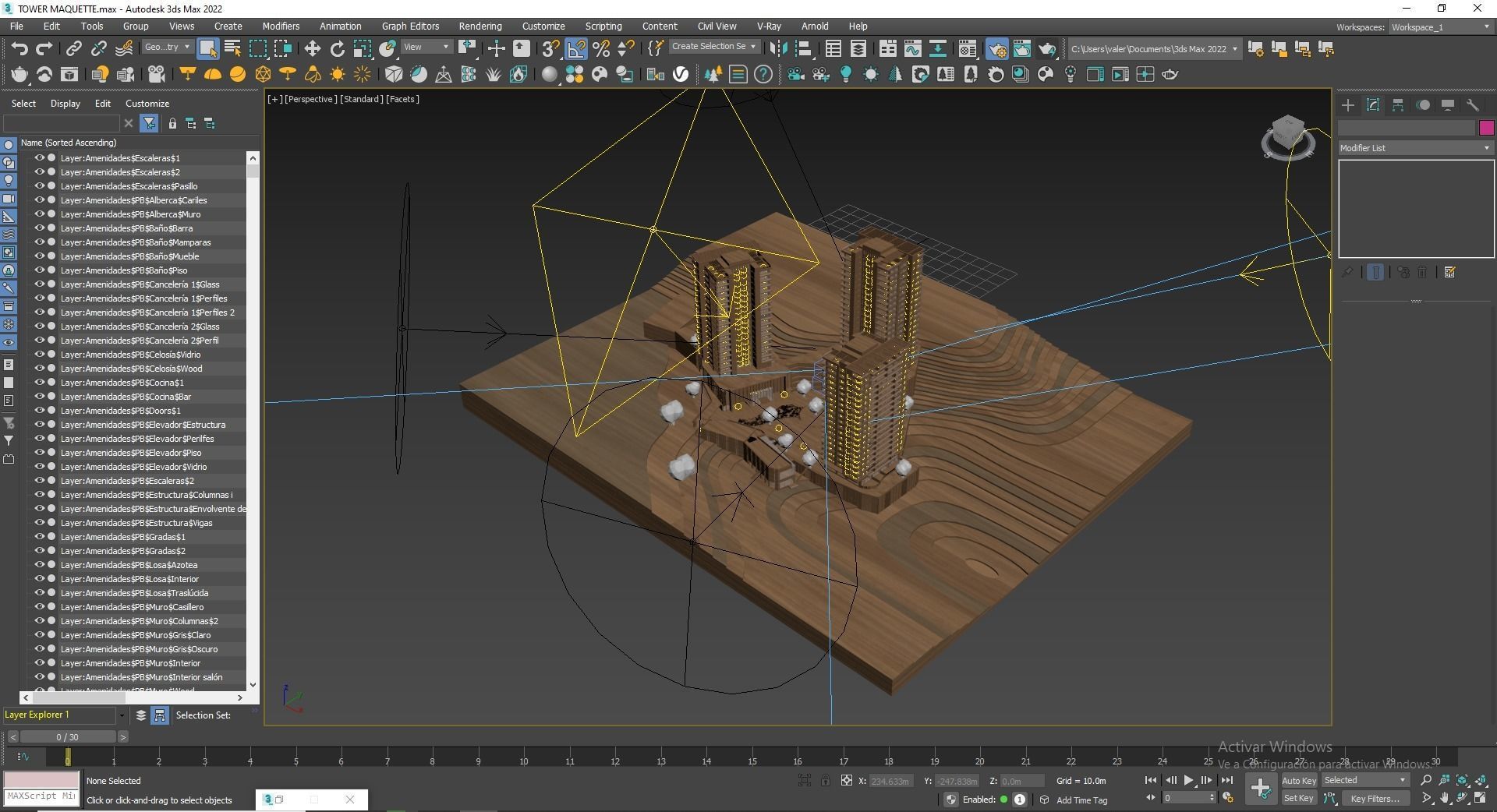 Residential Buildings 3d maquette 3D model | CGTrader