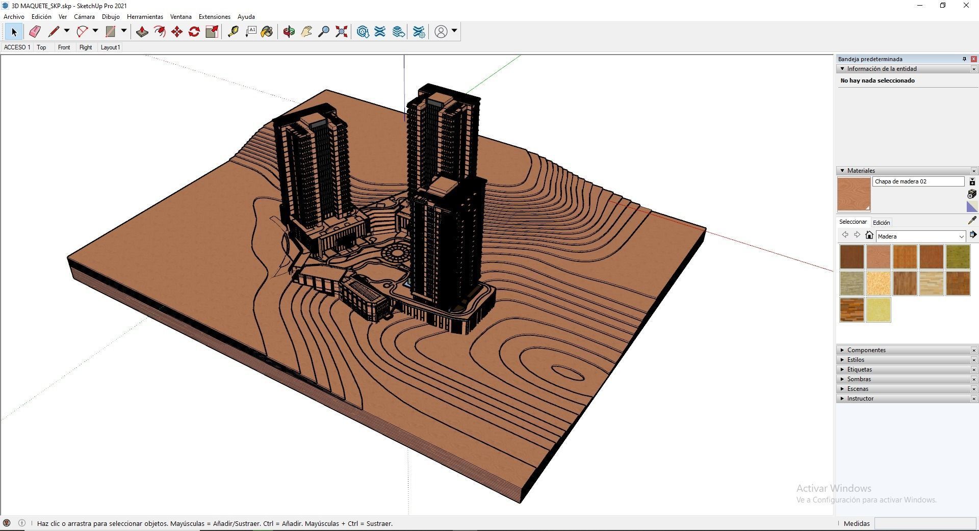 Residential Buildings 3d maquette 3D model | CGTrader