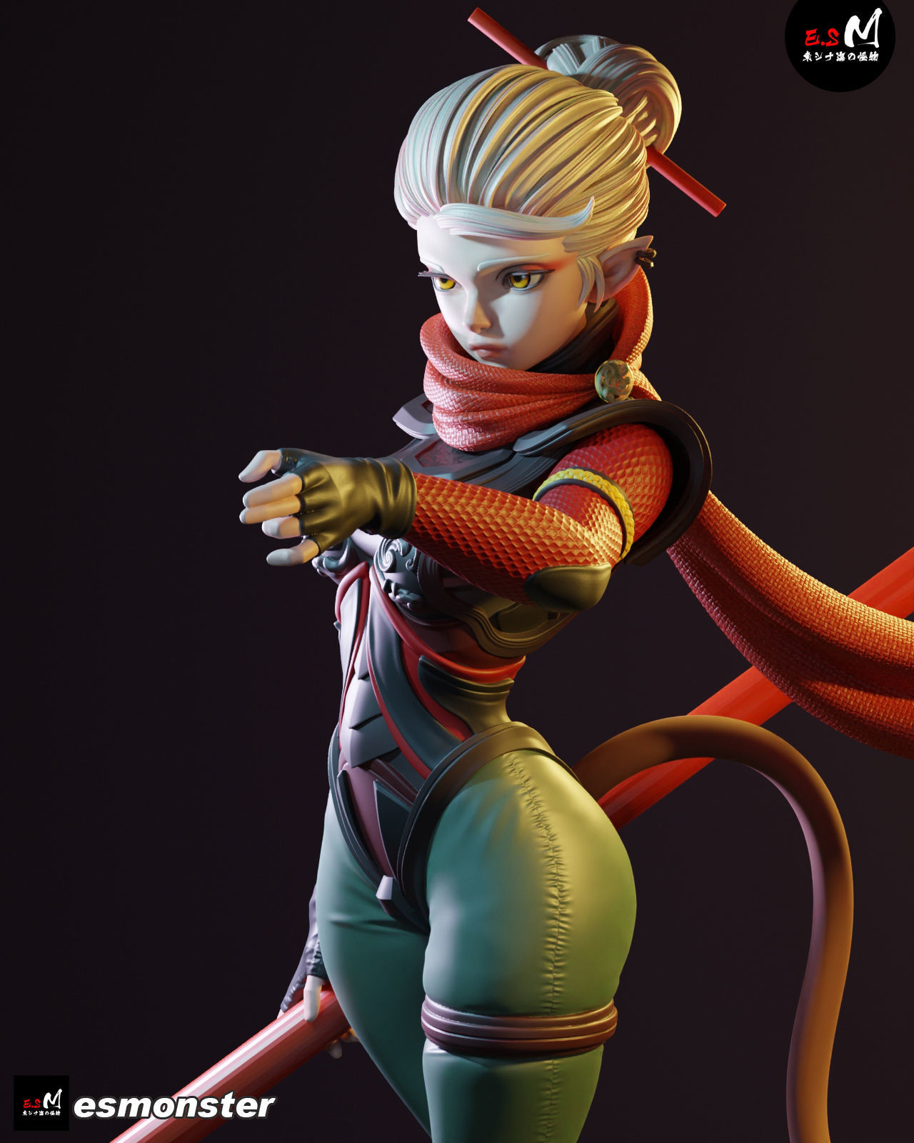 MONKEY KING ORIGINAL CHARACTER BY ESM 3D model 3D printable | CGTrader