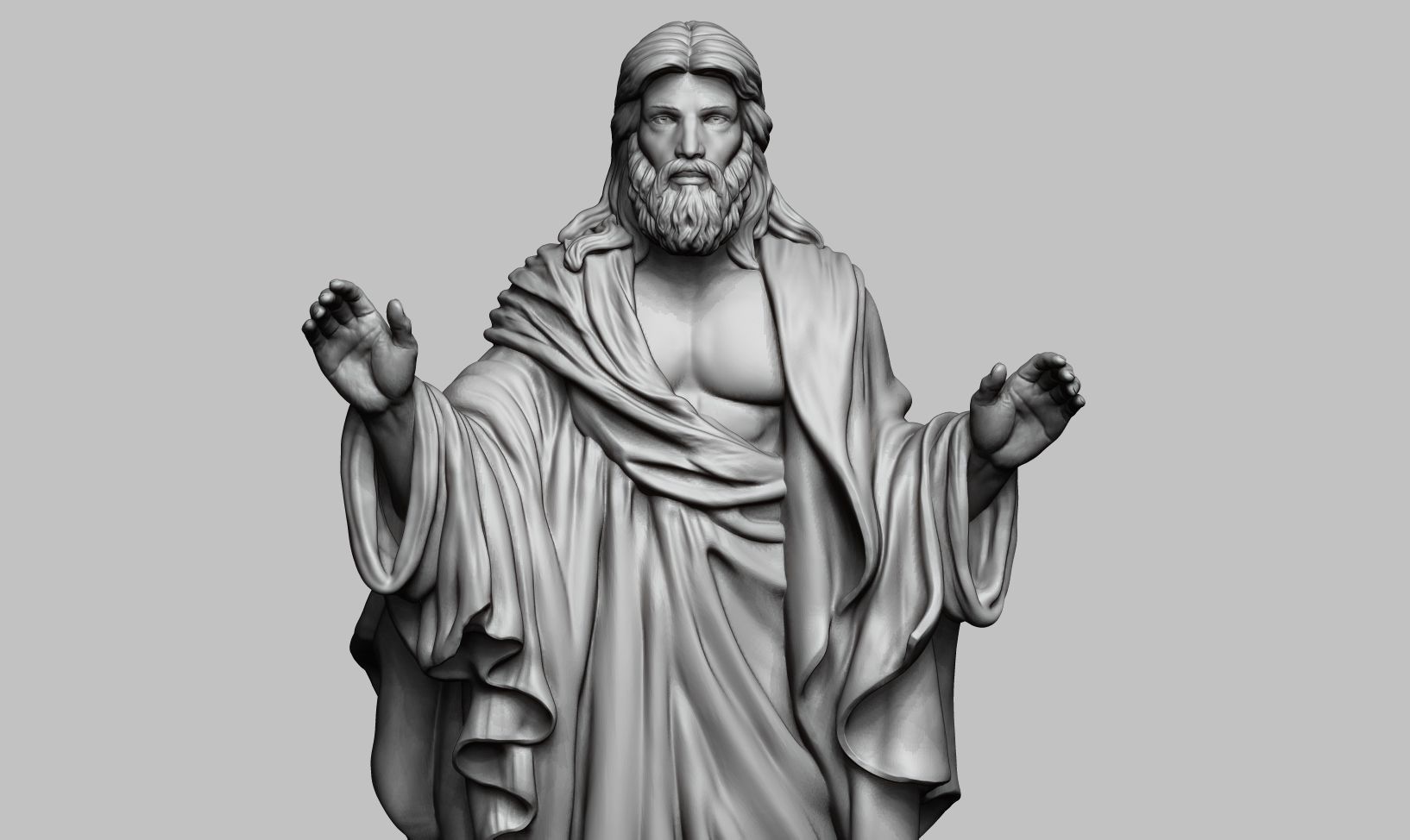Jesus Statue a01 3D model 3D printable | CGTrader