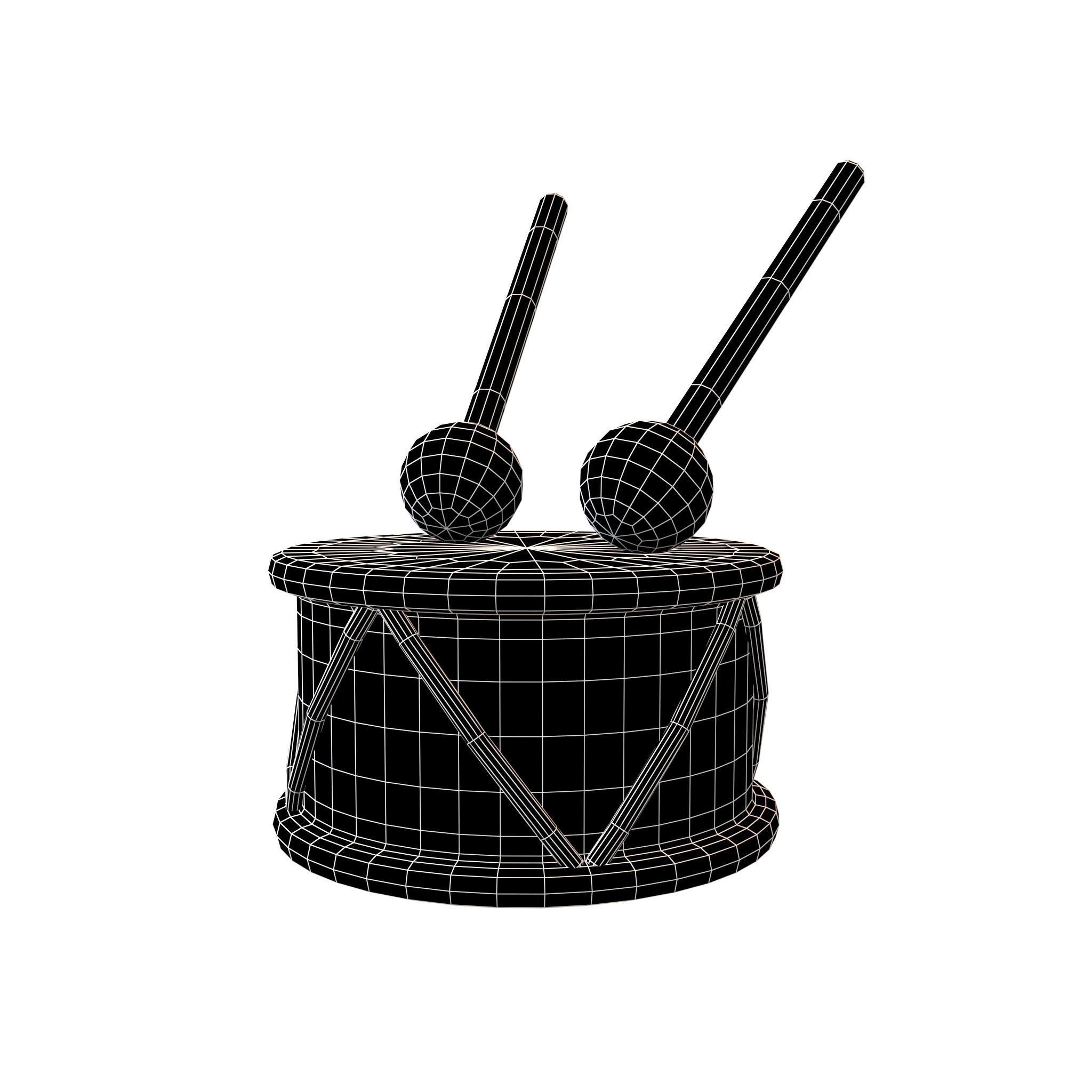 3D model Cartoon Drum v1 003 VR / AR / low-poly | CGTrader