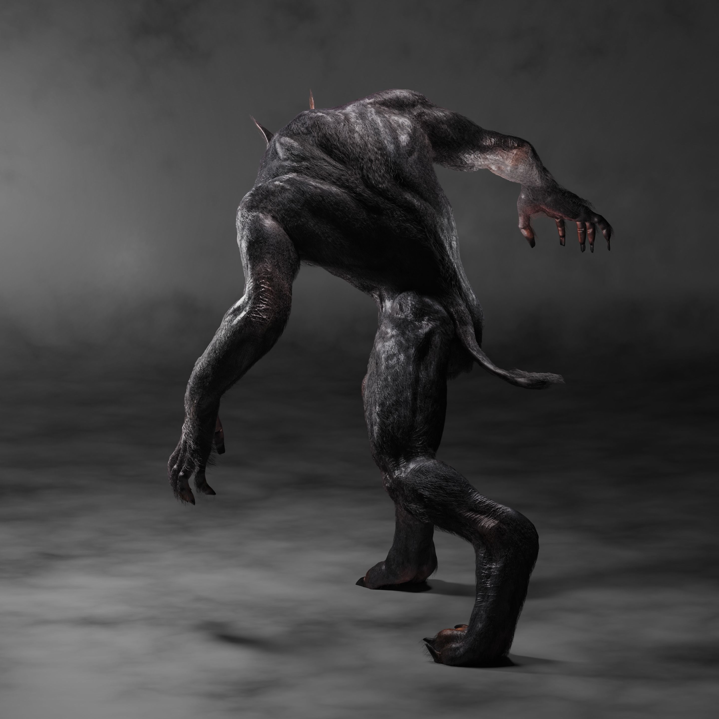 3D model Werewolf demon with claws VR / AR / low-poly | CGTrader
