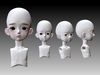 BJD head ball jointed doll STL 3D model 3D printable | CGTrader