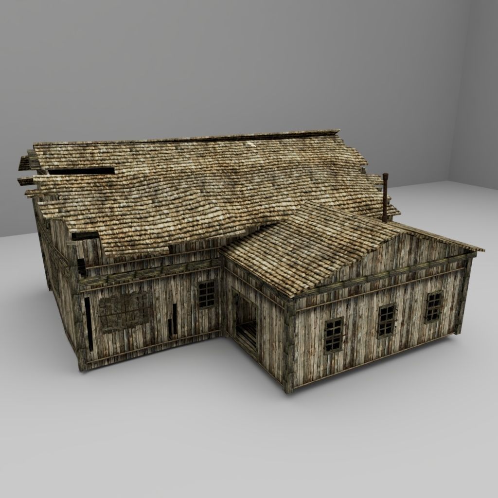 3D model Destroy House VR / AR / low-poly | CGTrader