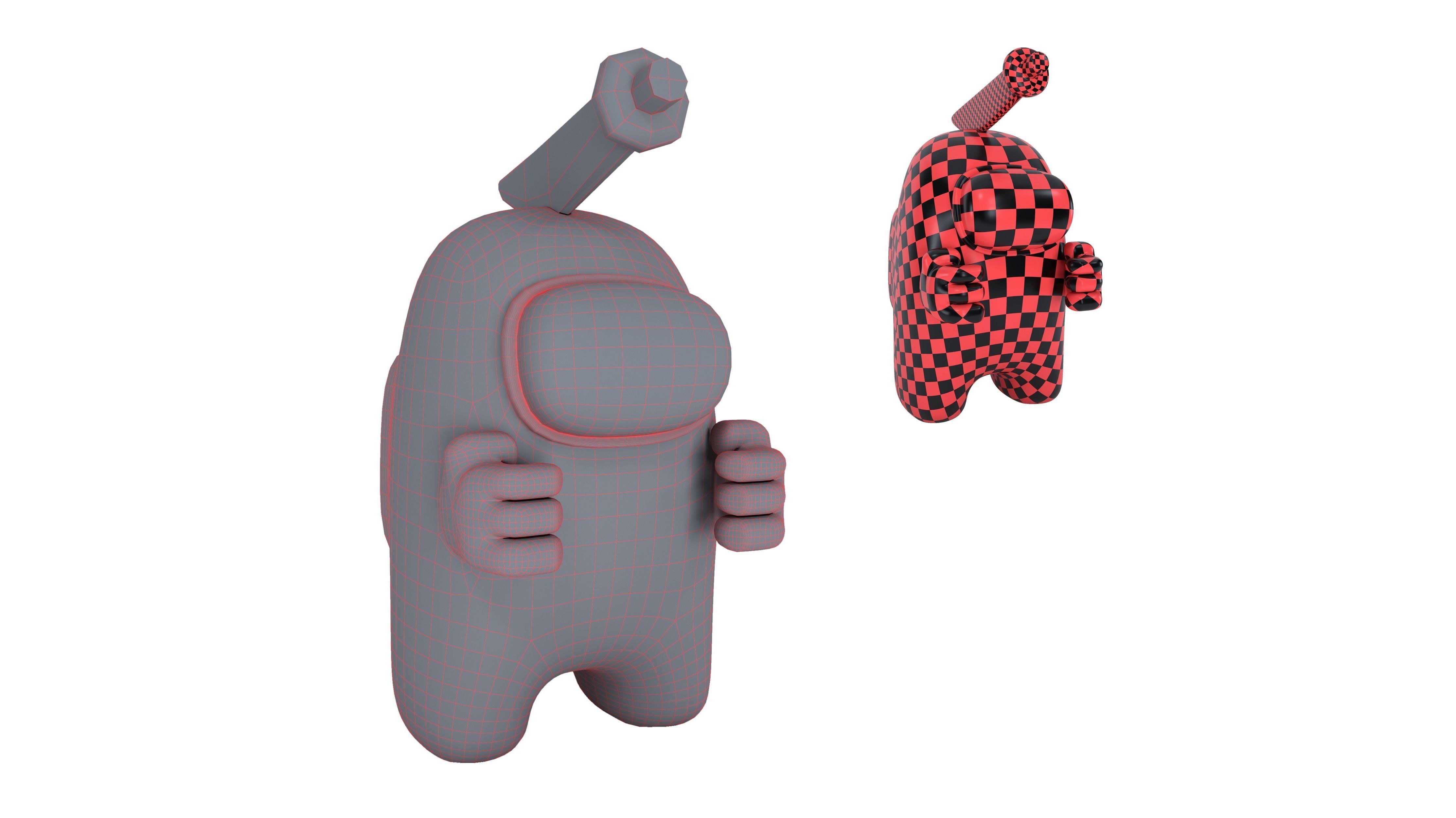 among us figure 01 3D model | CGTrader