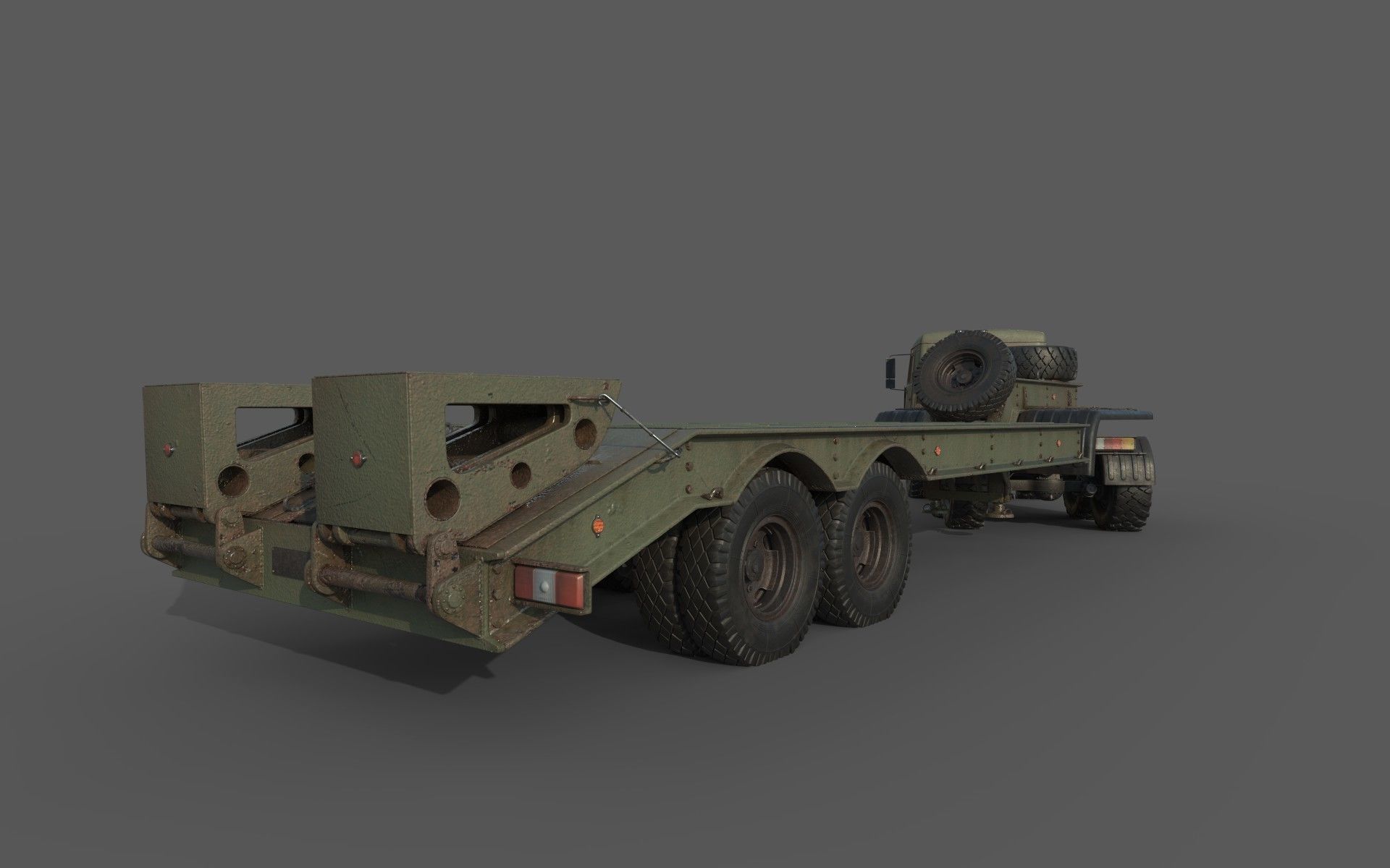 Kamaz 44100 with Trailer 3D model | CGTrader