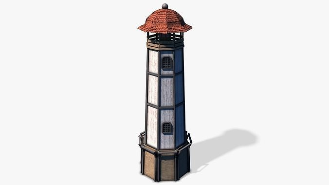3D model Lighthouse 02 VR / AR / low-poly | CGTrader