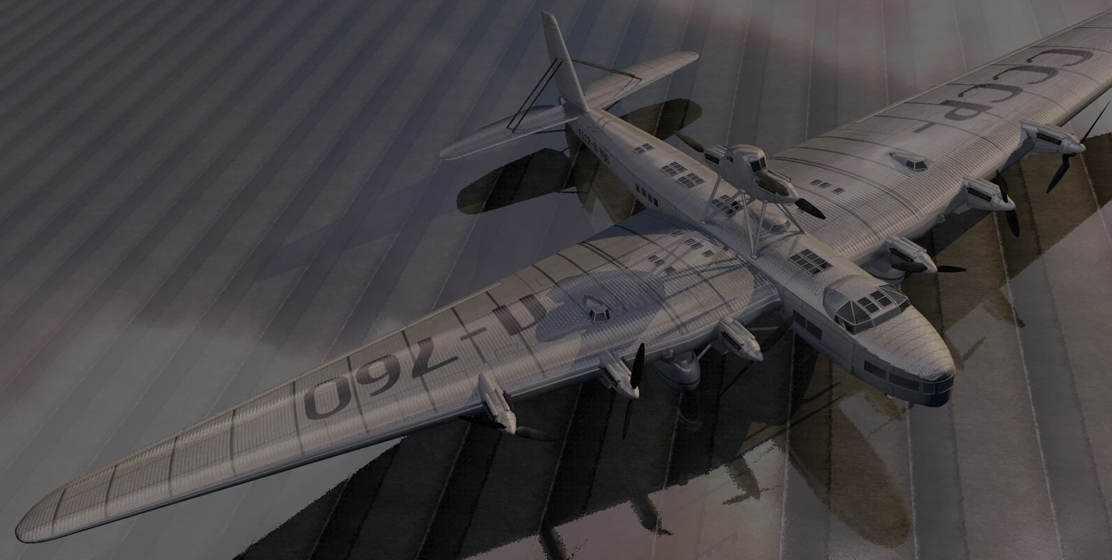 Tupolev ANT-20 Maxim Gorky 3D model | CGTrader