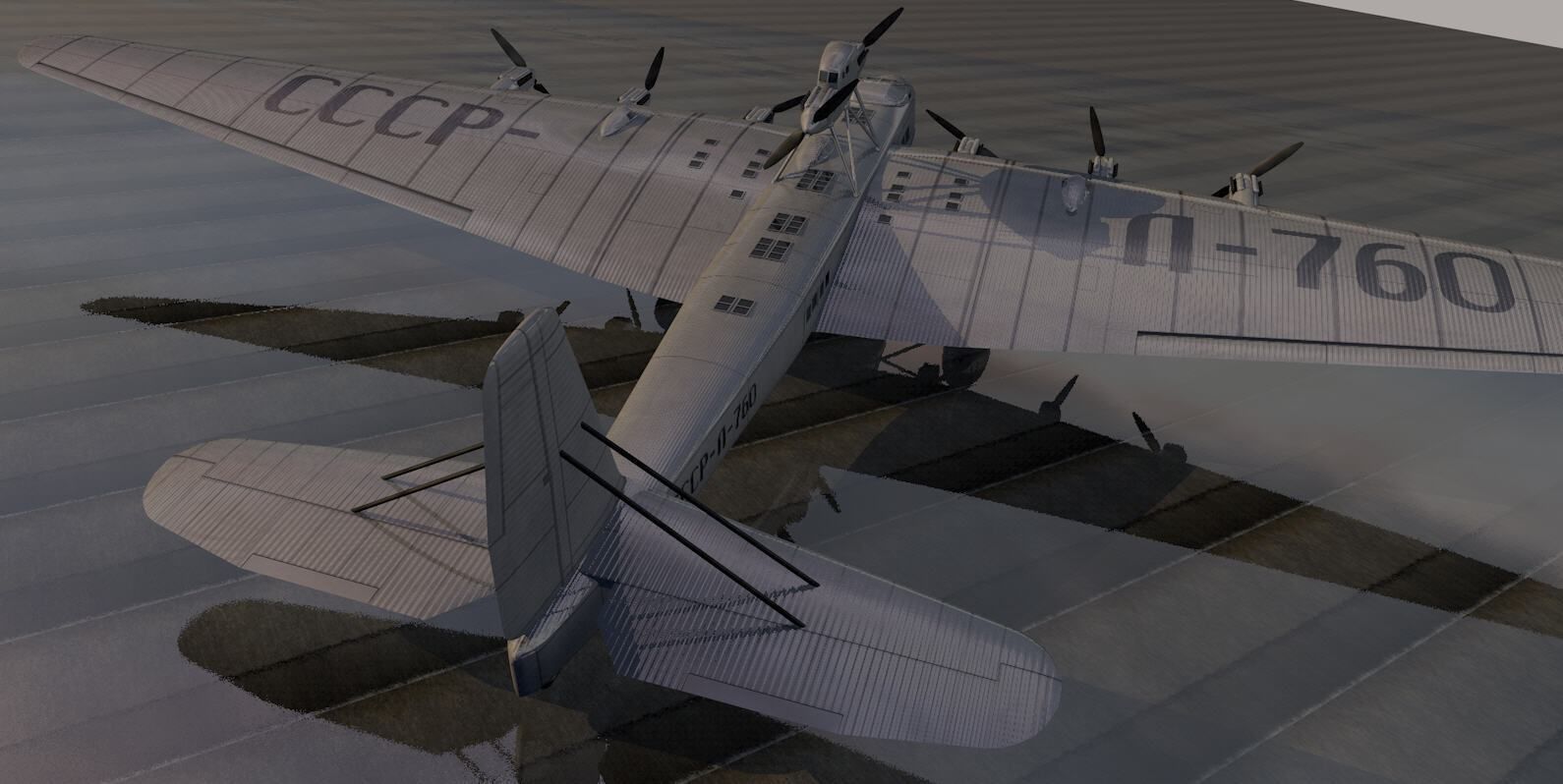 Tupolev ANT-20 Maxim Gorky 3D model | CGTrader