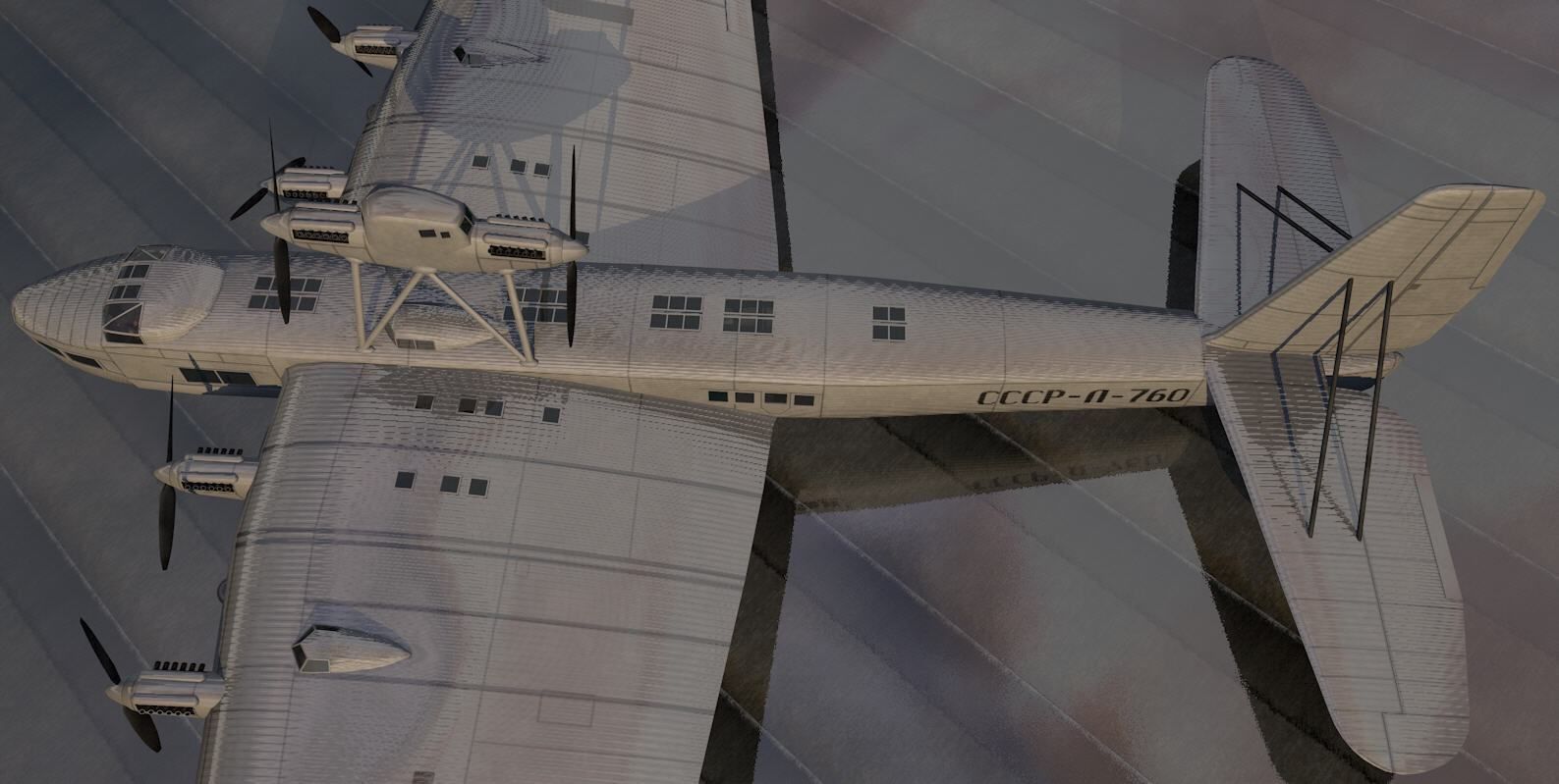 Tupolev ANT-20 Maxim Gorky 3D model | CGTrader