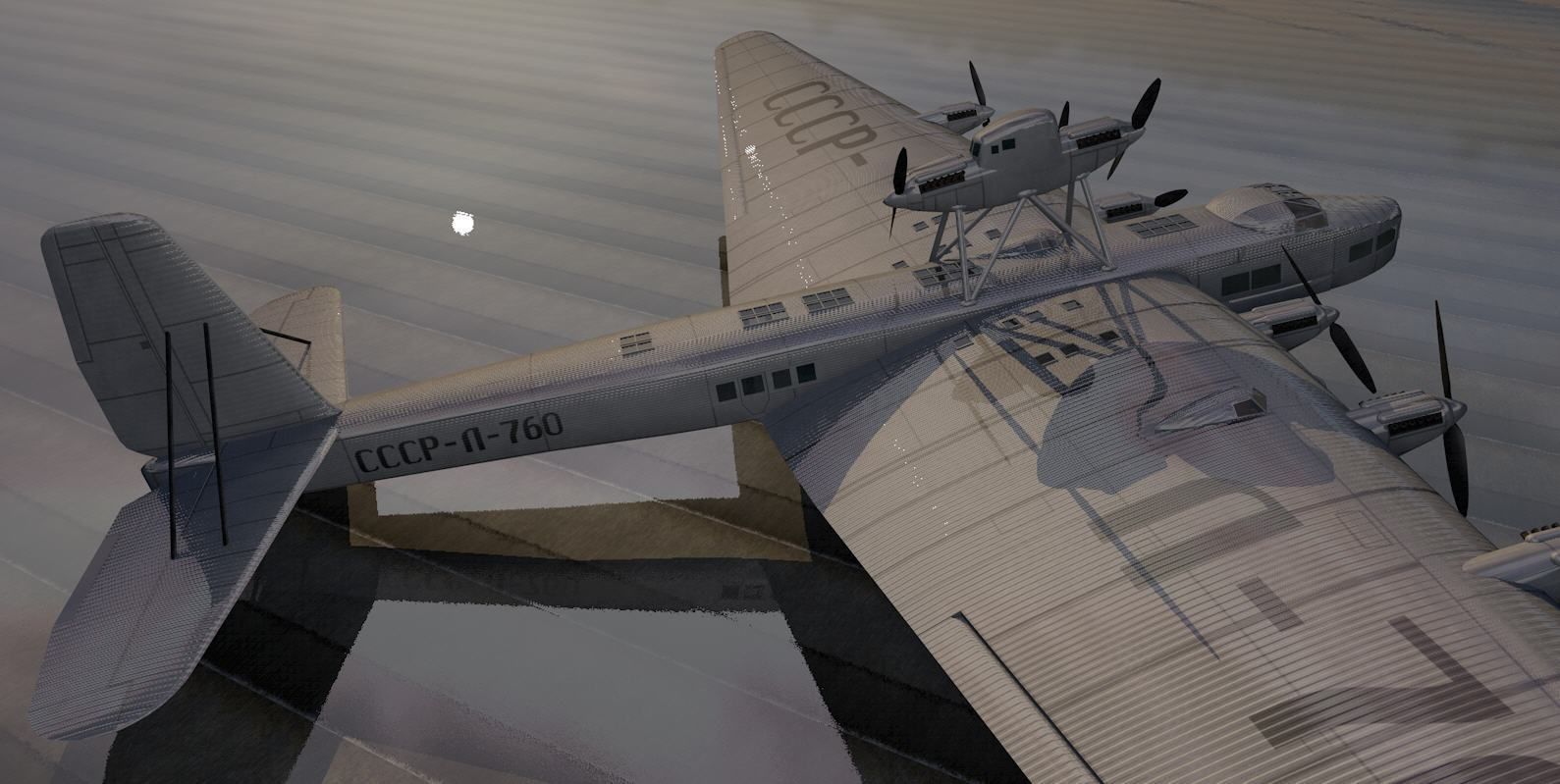 Tupolev ANT-20 Maxim Gorky 3D model | CGTrader