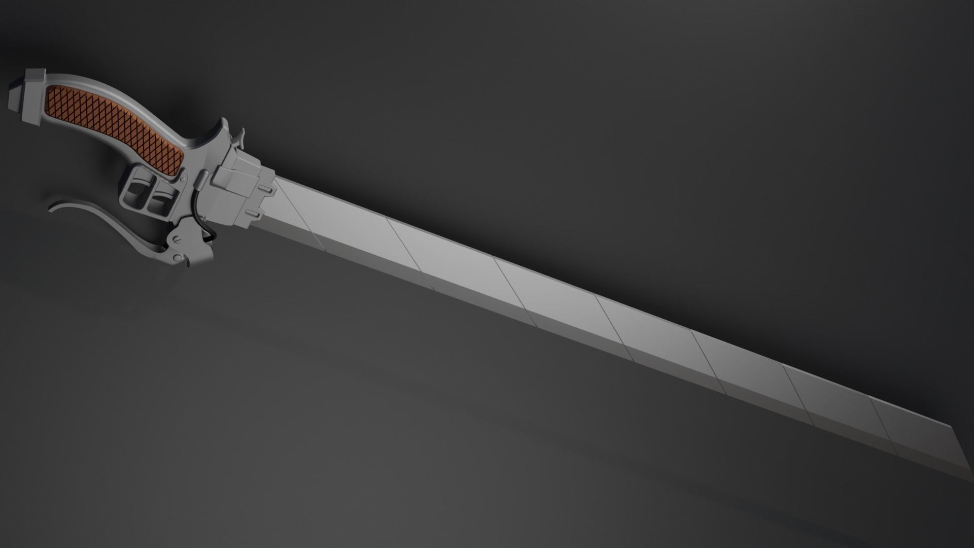 3D model Attack on Titan Sword VR / AR / low-poly | CGTrader