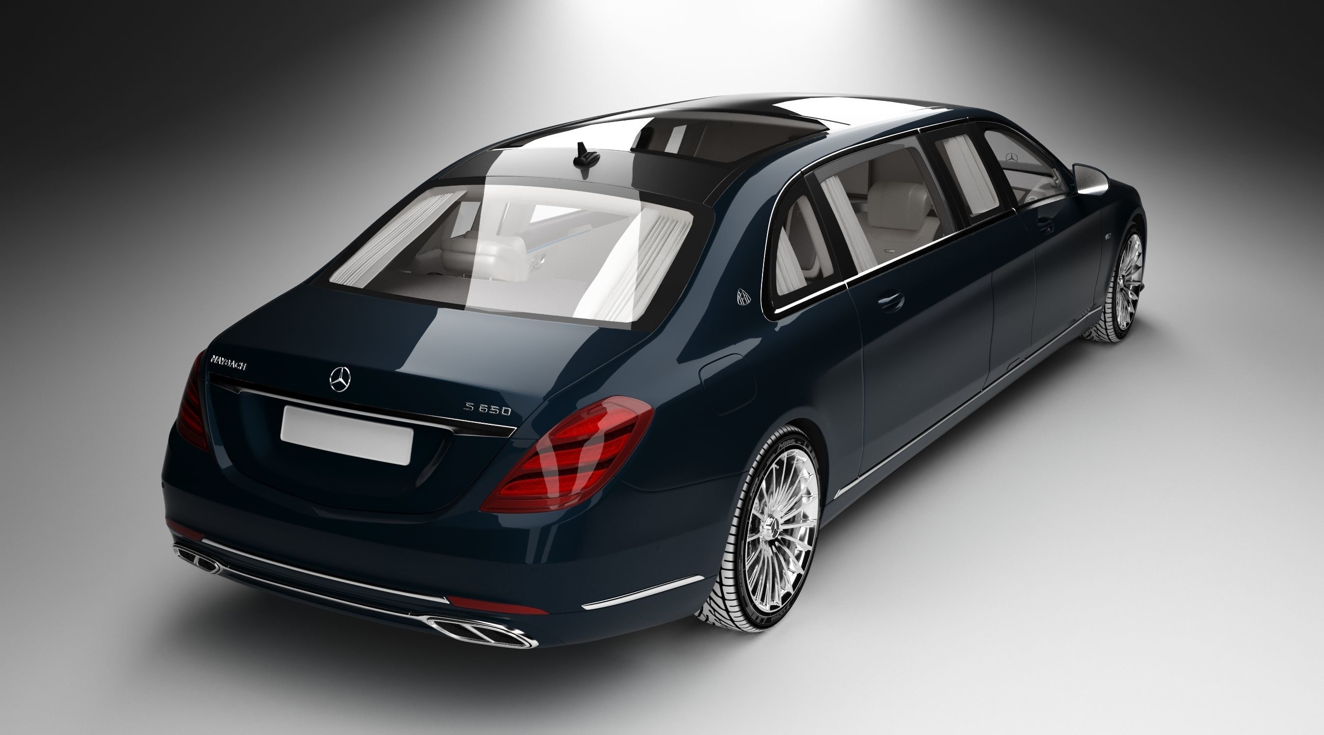 Mercedes-Benz Maybach S 650 Pullman 2019 3D model | CGTrader