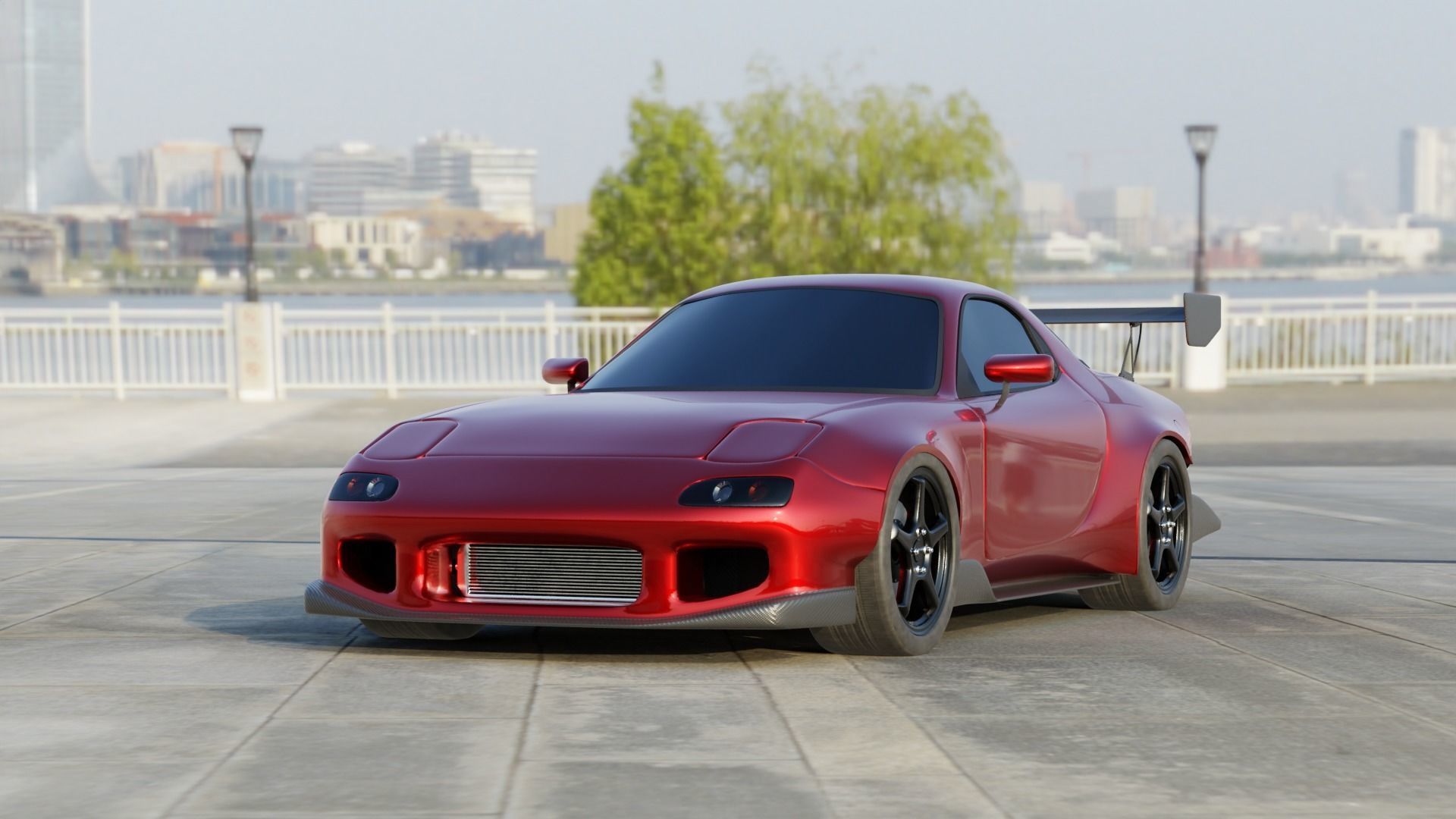 Mazda RX-7 Tuned free 3D model | CGTrader