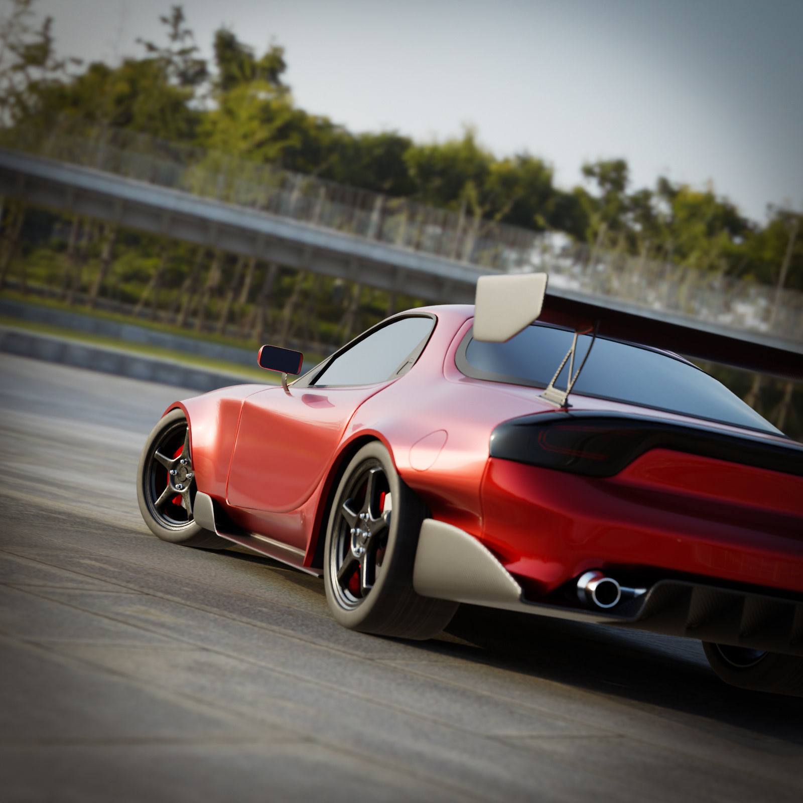 Mazda RX-7 Tuned free 3D model | CGTrader