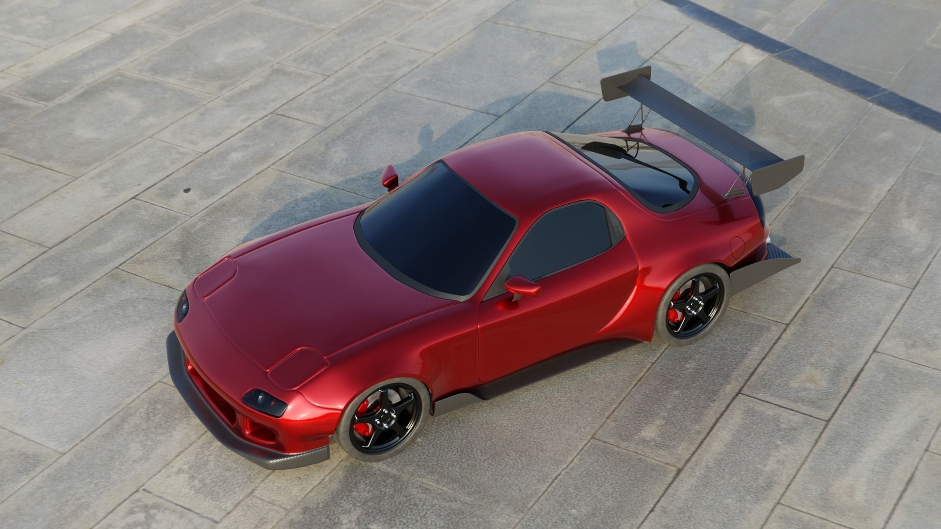 Mazda RX-7 Tuned free 3D model | CGTrader