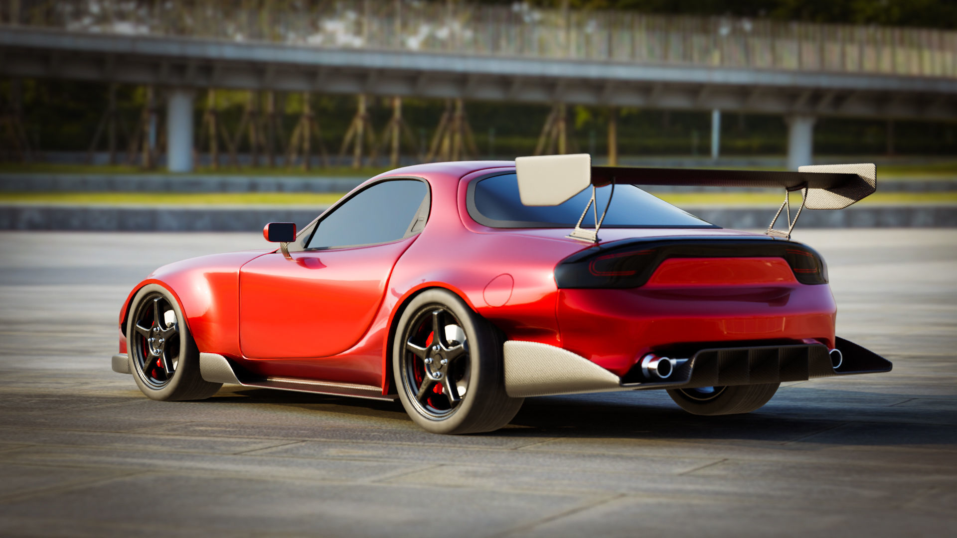 Mazda RX-7 Tuned free 3D model | CGTrader