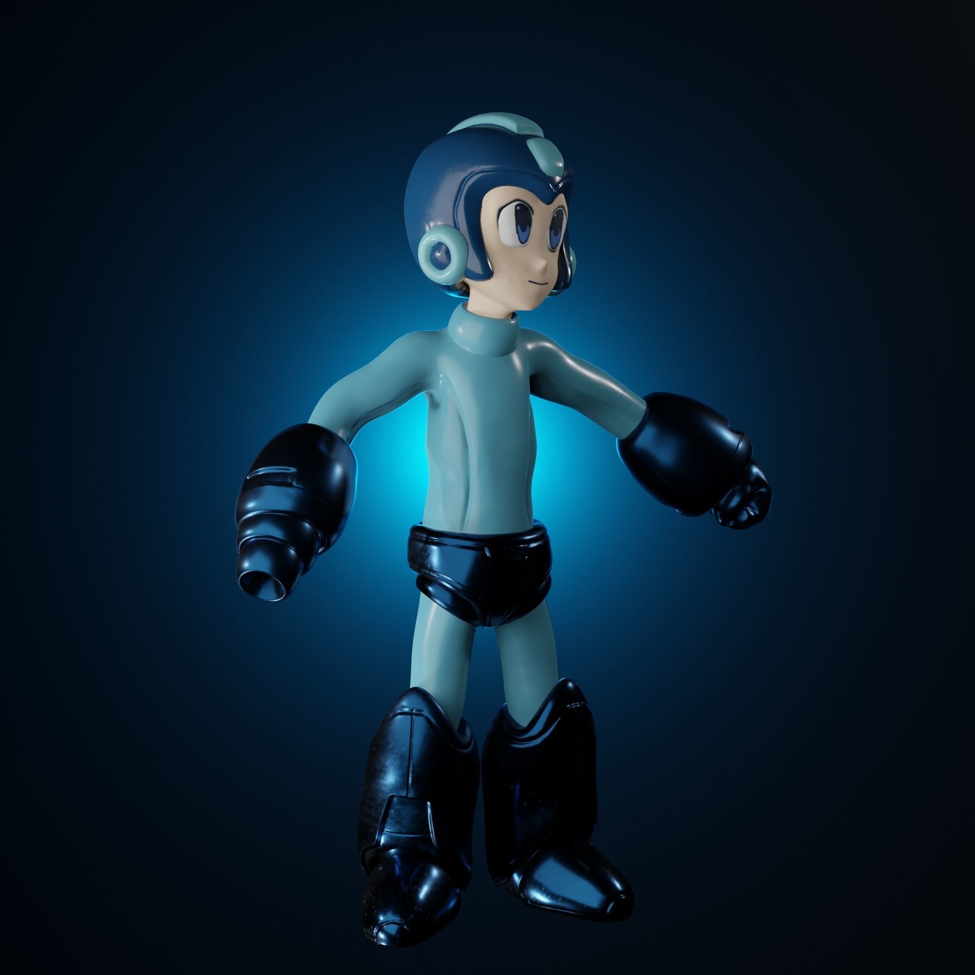 3D model Rockman rigged Ready for Game VR / AR / low-poly | CGTrader