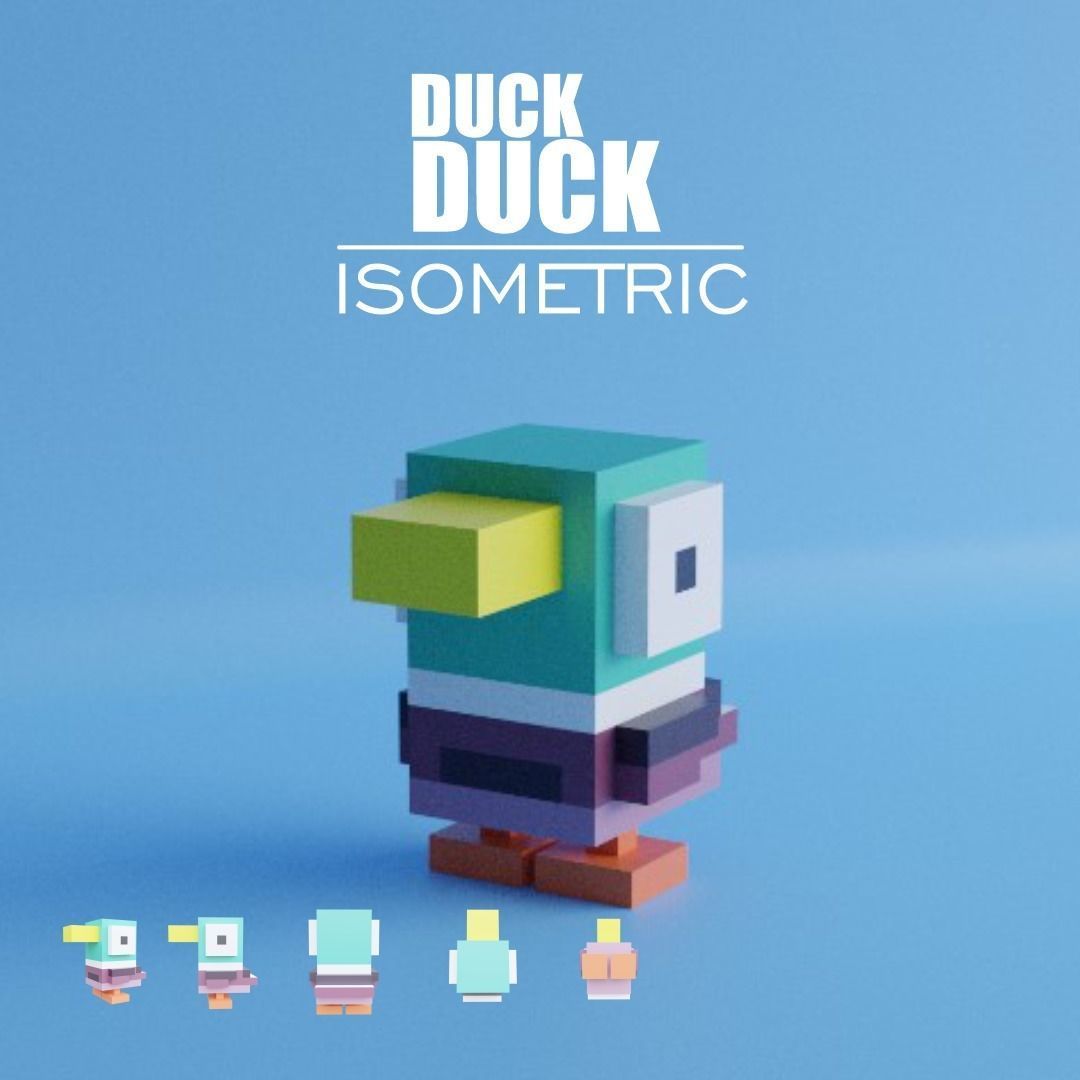 3D model Duck Duck Isometric VR / AR / low-poly | CGTrader
