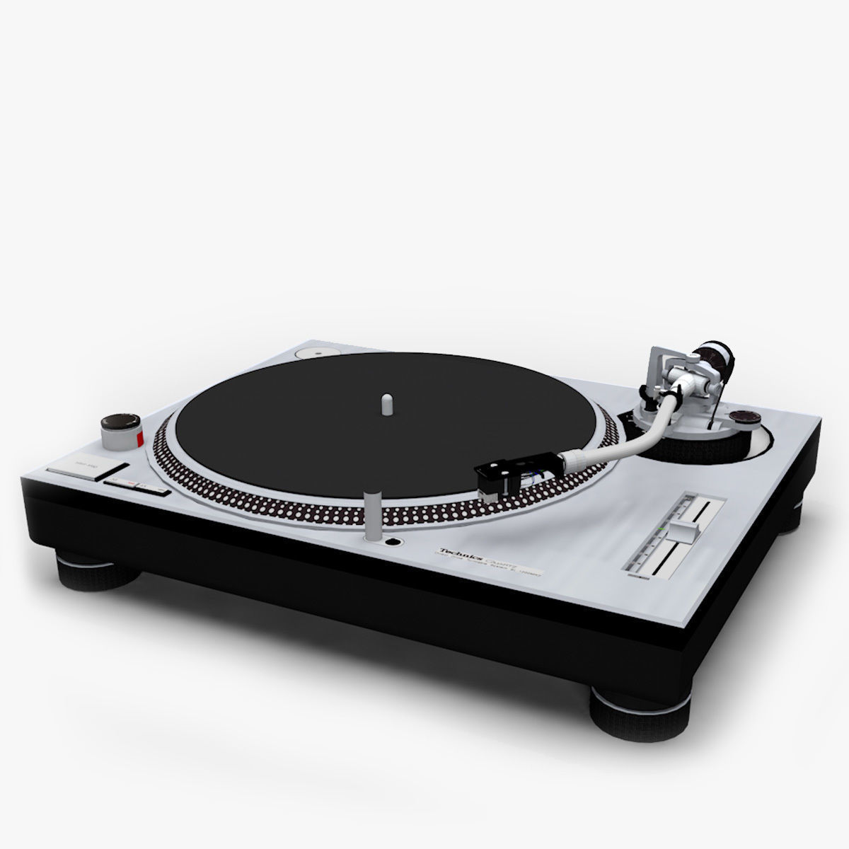 Technics SL 1200 MK2 turntable 3D model | CGTrader