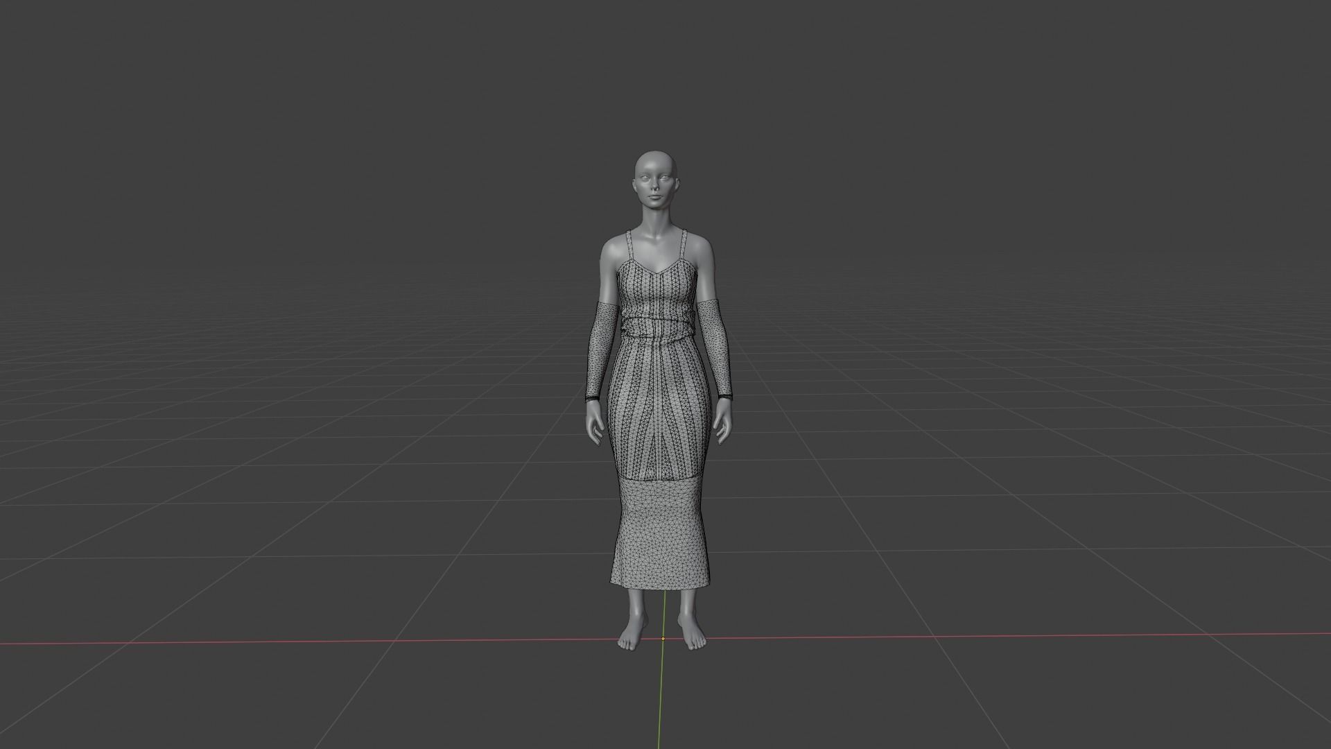 3D model Women Dress VR / AR / low-poly | CGTrader