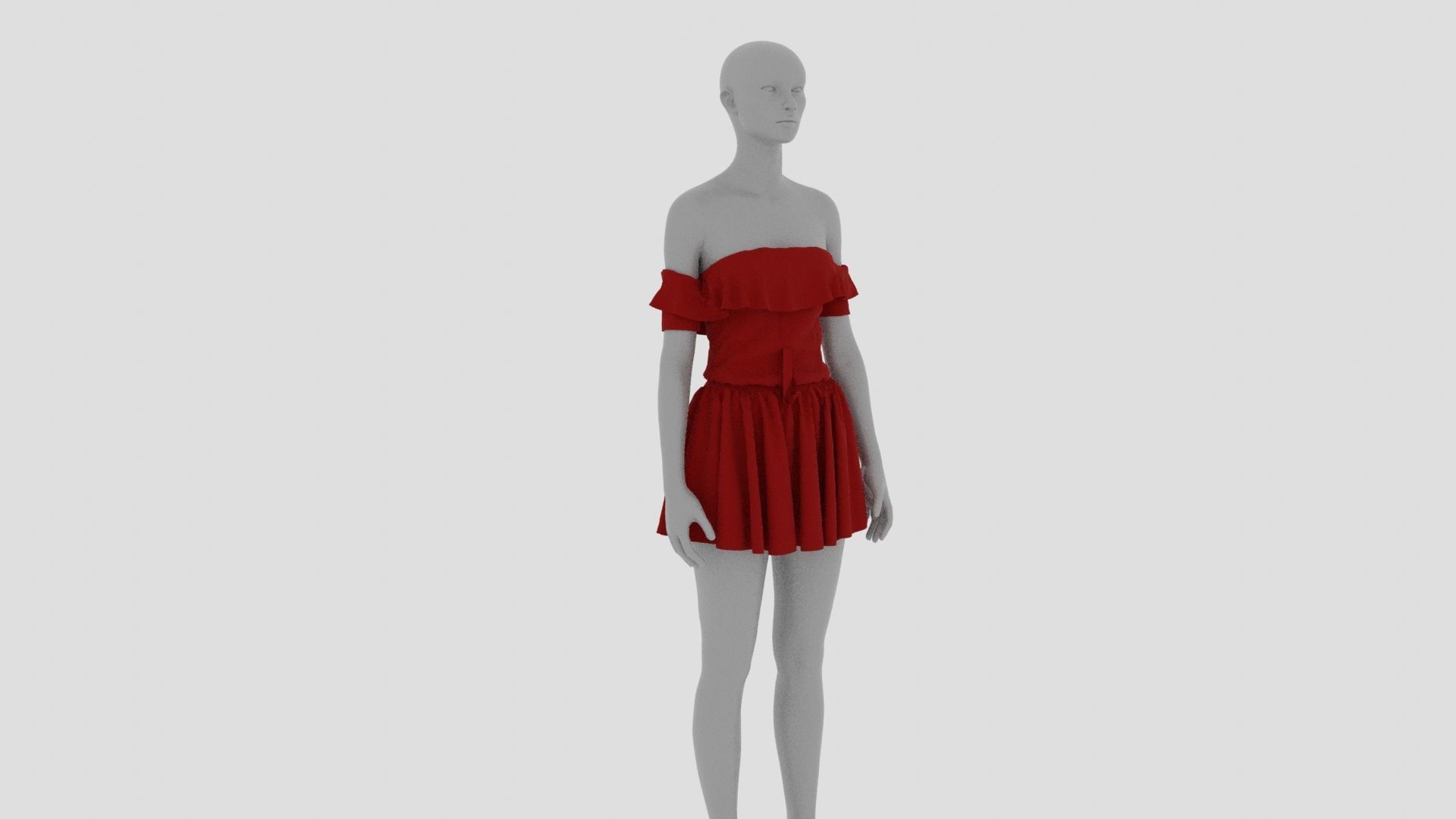 3D model Women Dress VR / AR / low-poly | CGTrader
