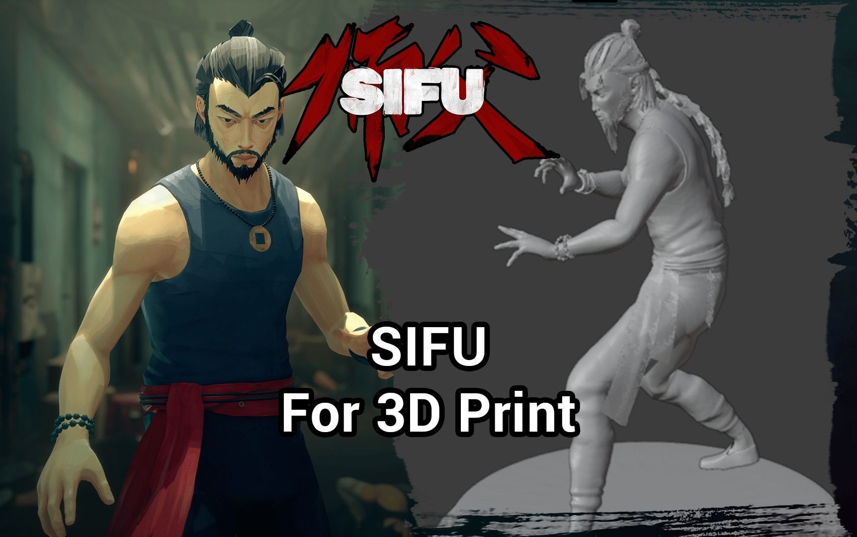 SIFU game character 3D model 3D printable | CGTrader
