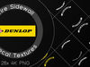 28x Dunlop tire sidewall 4K PNG decals Texture | CGTrader