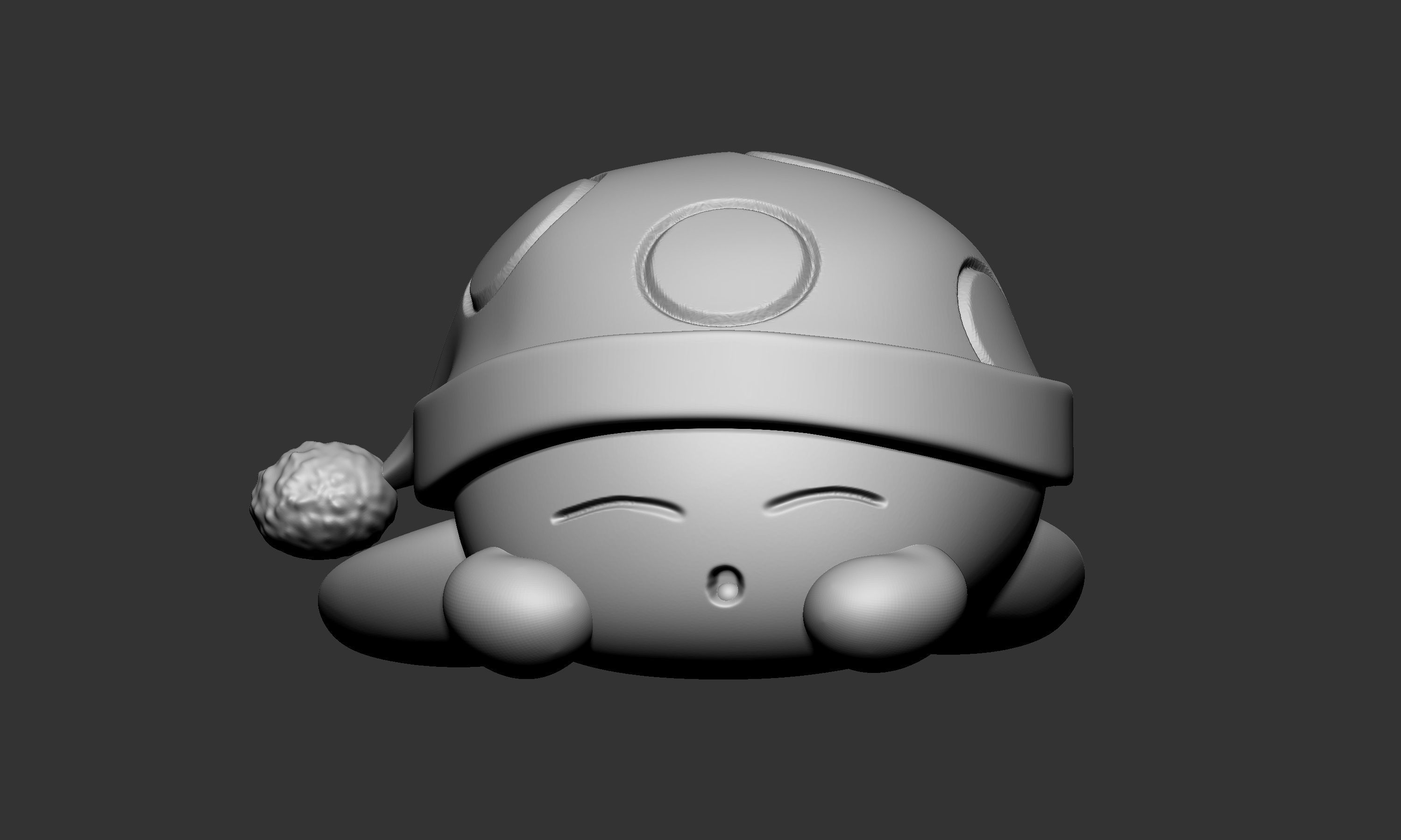 Sleepy Kirby 3D model 3D printable | CGTrader