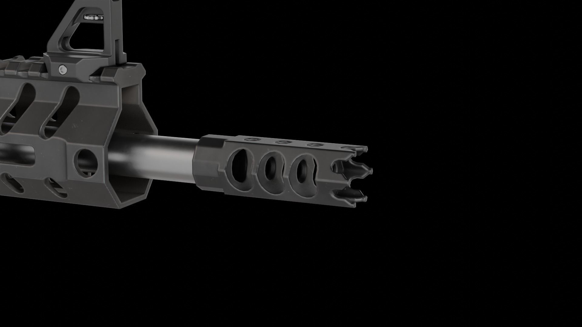3D model Skeletonized AR-15 VR / AR / low-poly | CGTrader