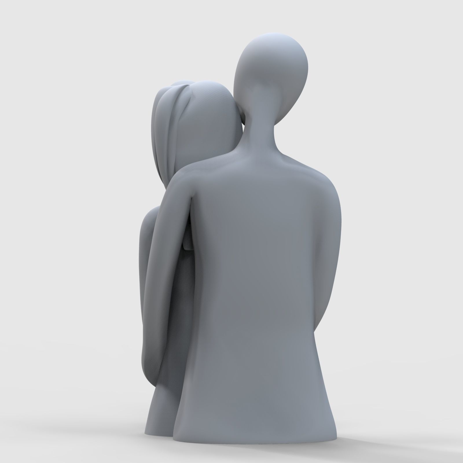 Bear Hug Couple Decoration 3D model 3D printable | CGTrader