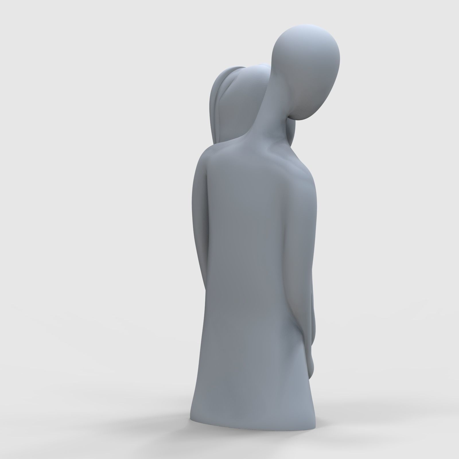 Bear Hug Couple Decoration 3D model 3D printable | CGTrader