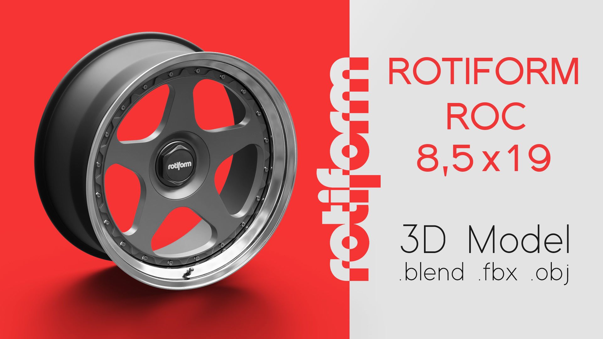 Rotiform ROC Rim 3D Model 3D model | CGTrader