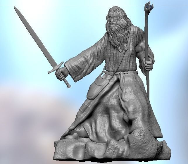 THE LORD OF THE RINGS - GANDALF 3D model 3D printable | CGTrader