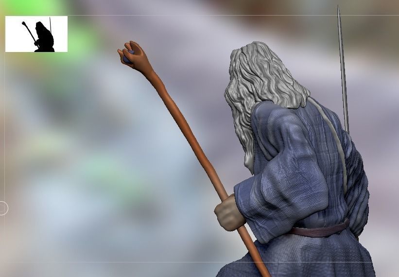 THE LORD OF THE RINGS - GANDALF 3D model 3D printable | CGTrader