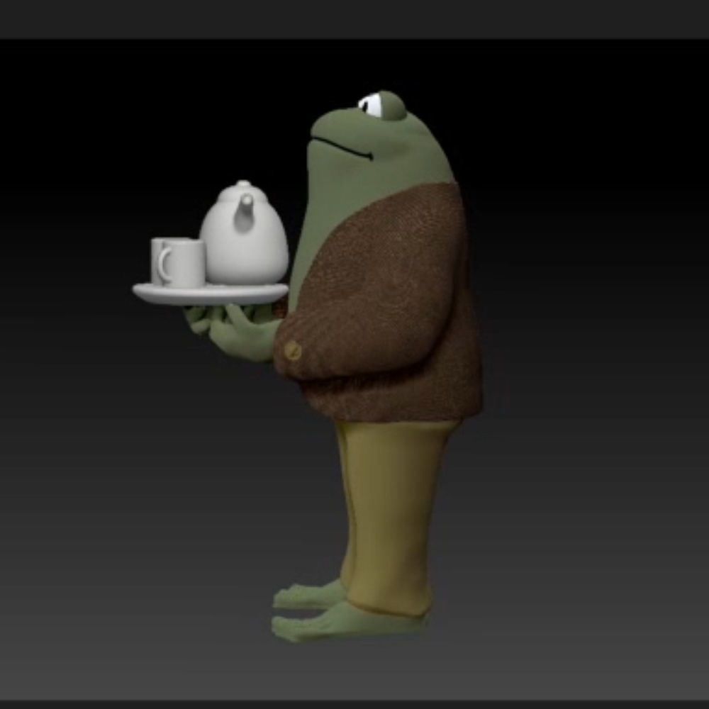 Frog of the Frog and Toad book series 3D model 3D printable | CGTrader