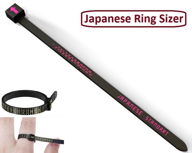 Japanese Finger Ring Sizer 3D model 3D printable | CGTrader