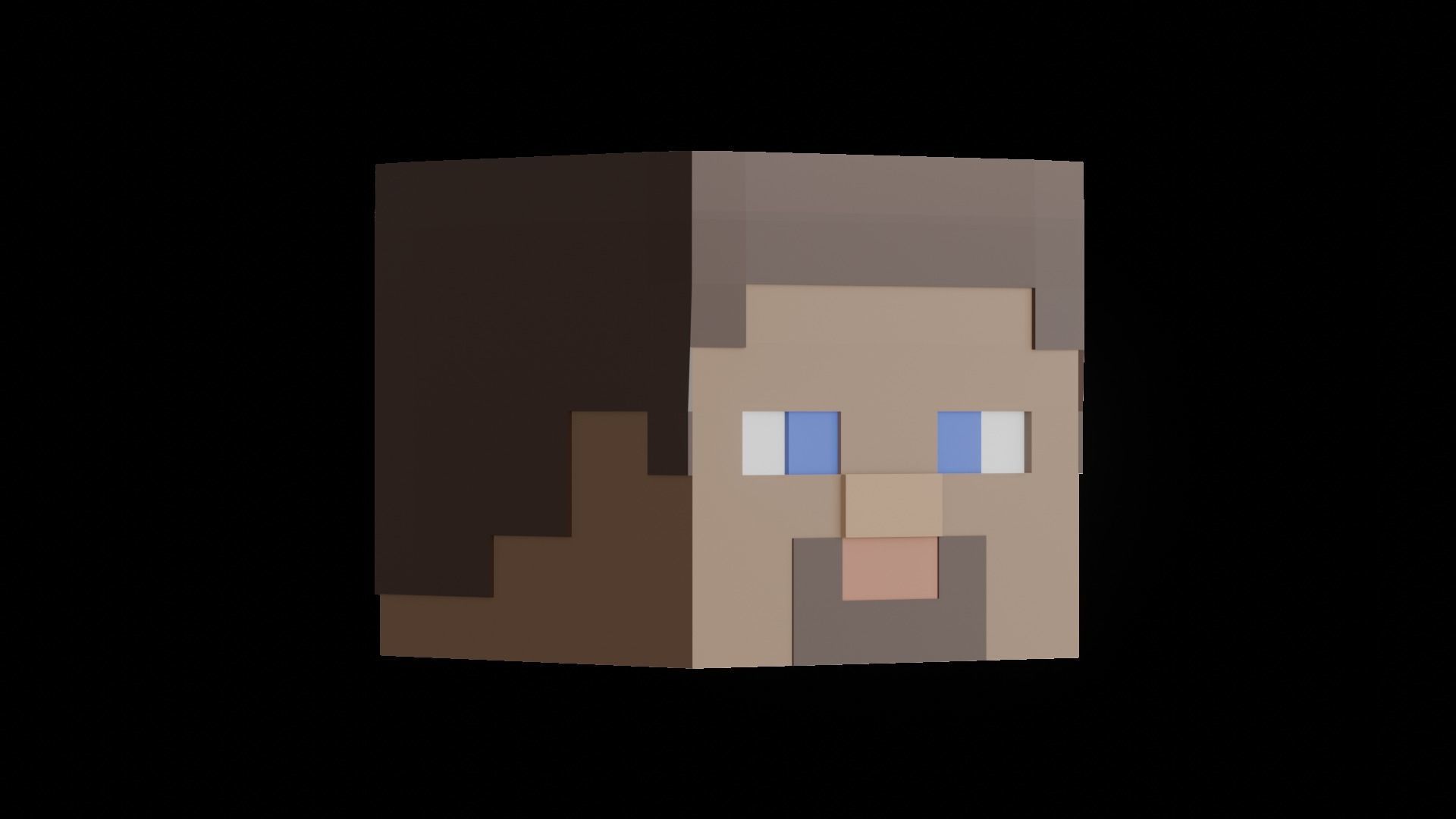 minecraft steve head 3D model | CGTrader
