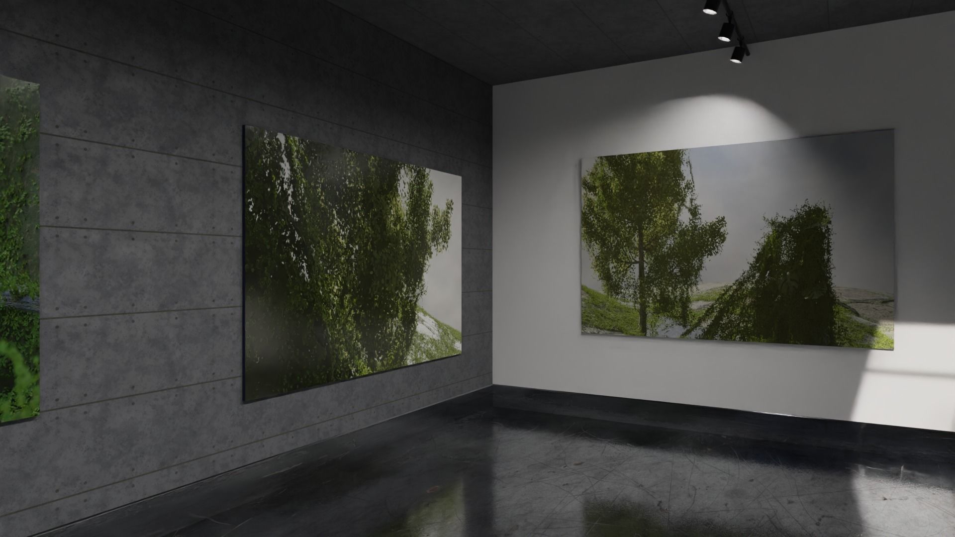 3D model VR Free Art Gallery 8 low poly models VR / AR / low-poly ...