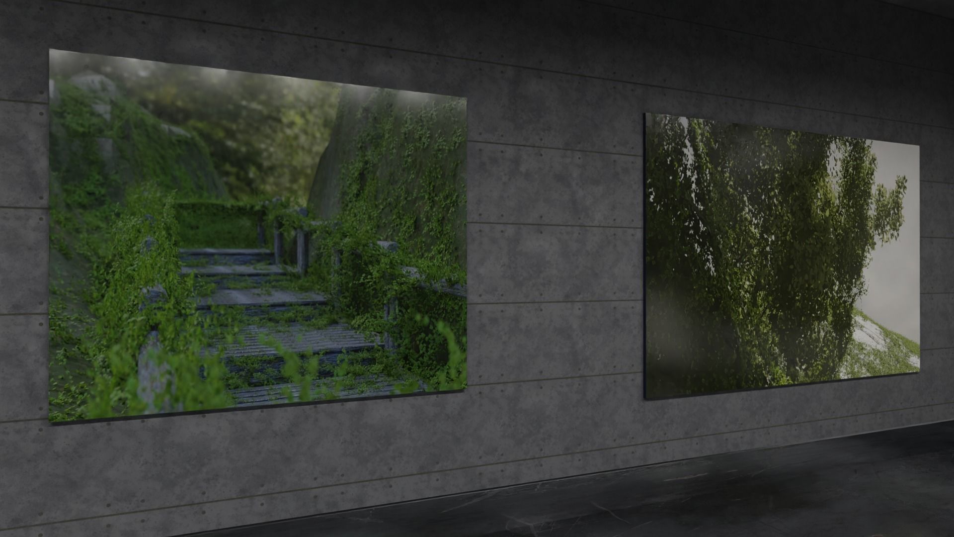 3D model VR Free Art Gallery 8 low poly models VR / AR / low-poly ...