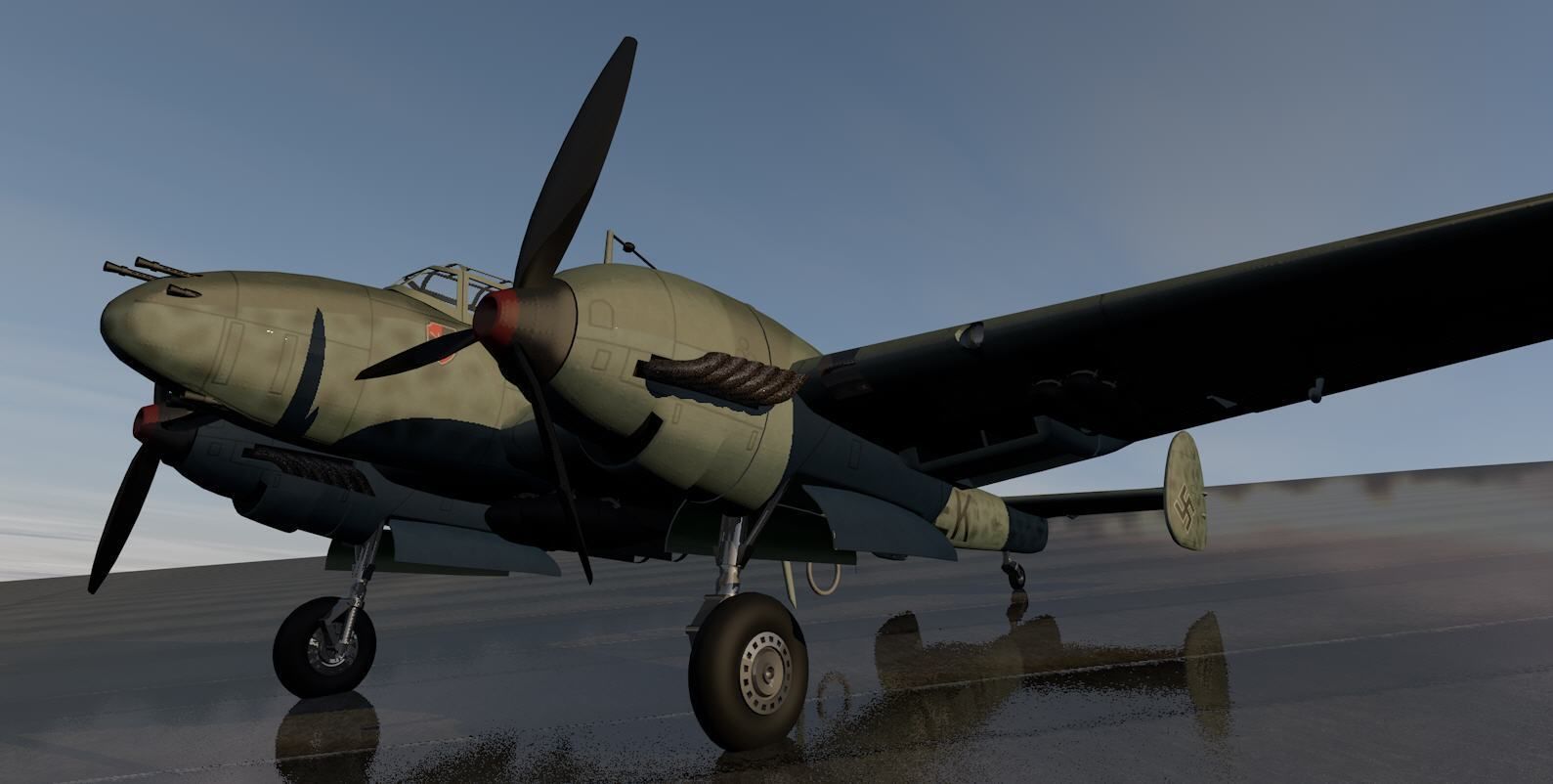 Messerschmitt Bf-110 C-7 3D model | CGTrader