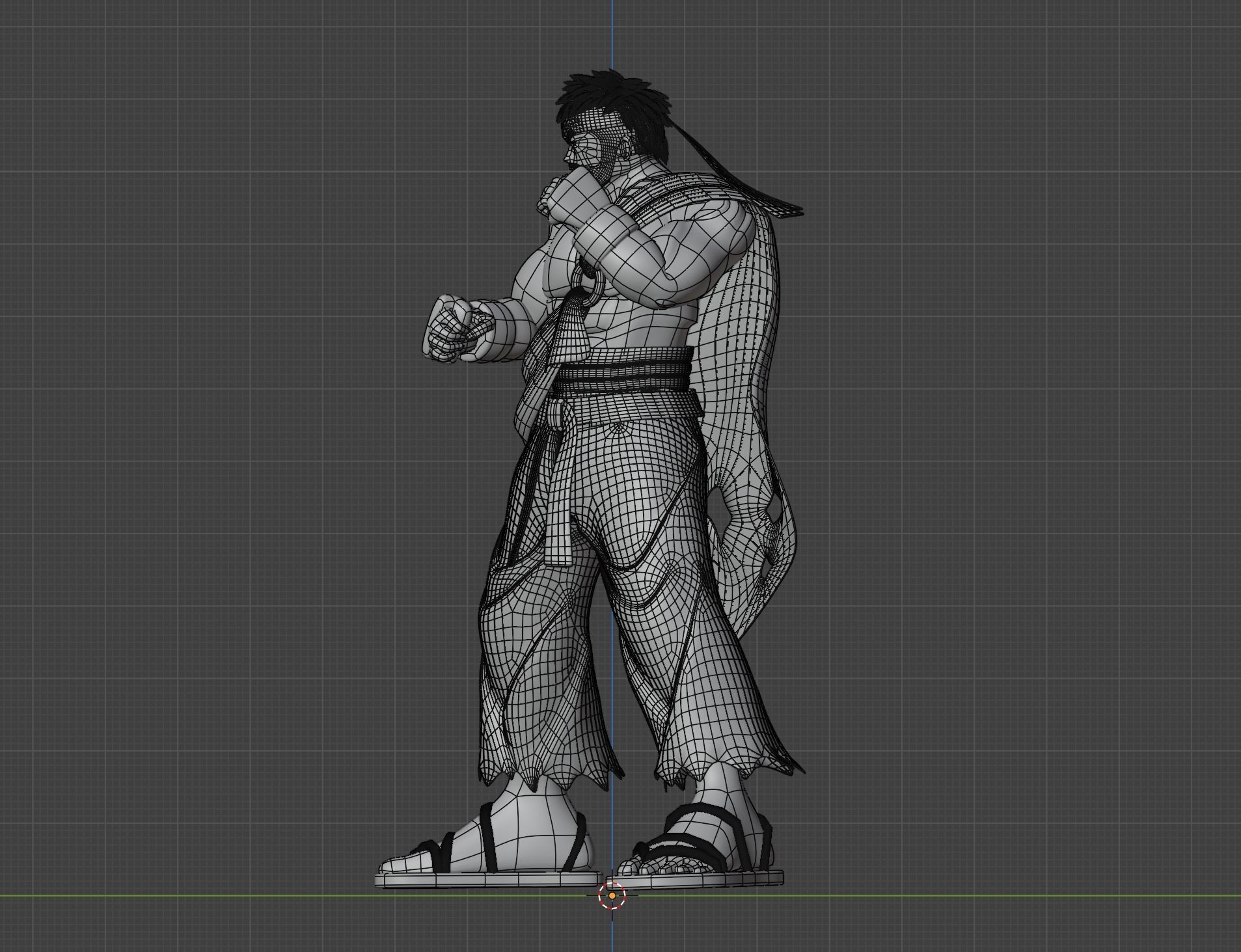 Ryu - Street Fighter 3D model rigged | CGTrader