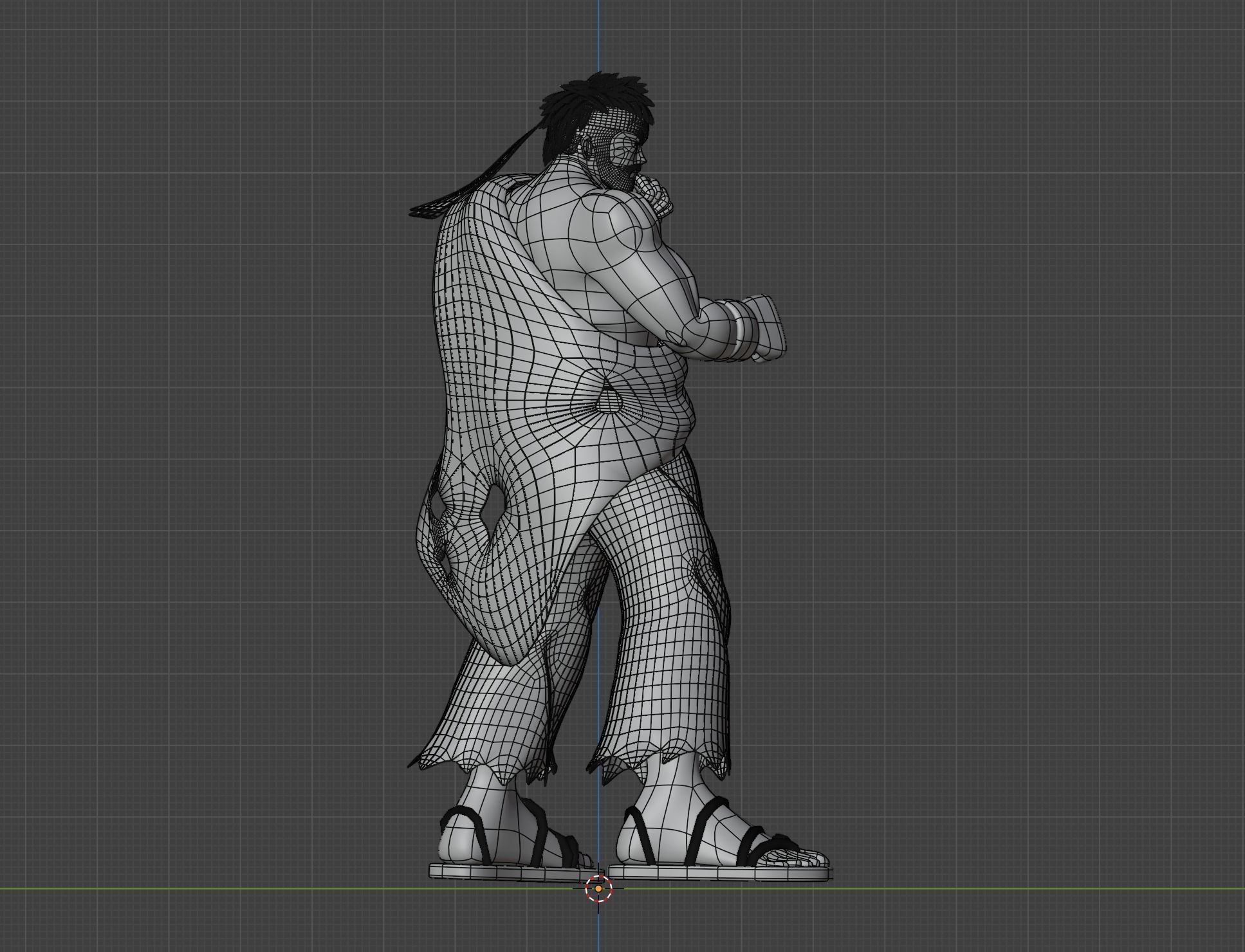 Ryu - Street Fighter 3D model rigged | CGTrader