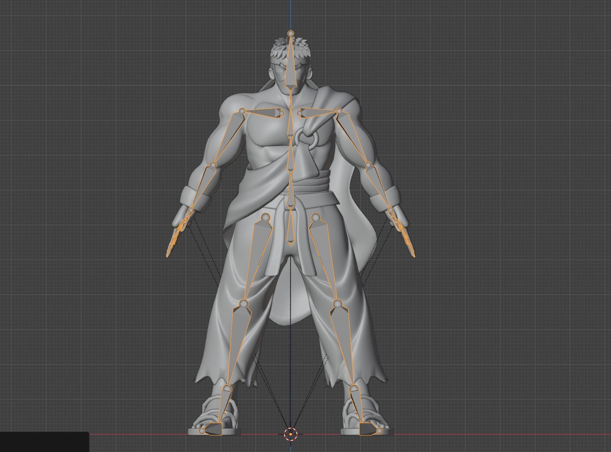 Ryu - Street Fighter 3D model rigged | CGTrader