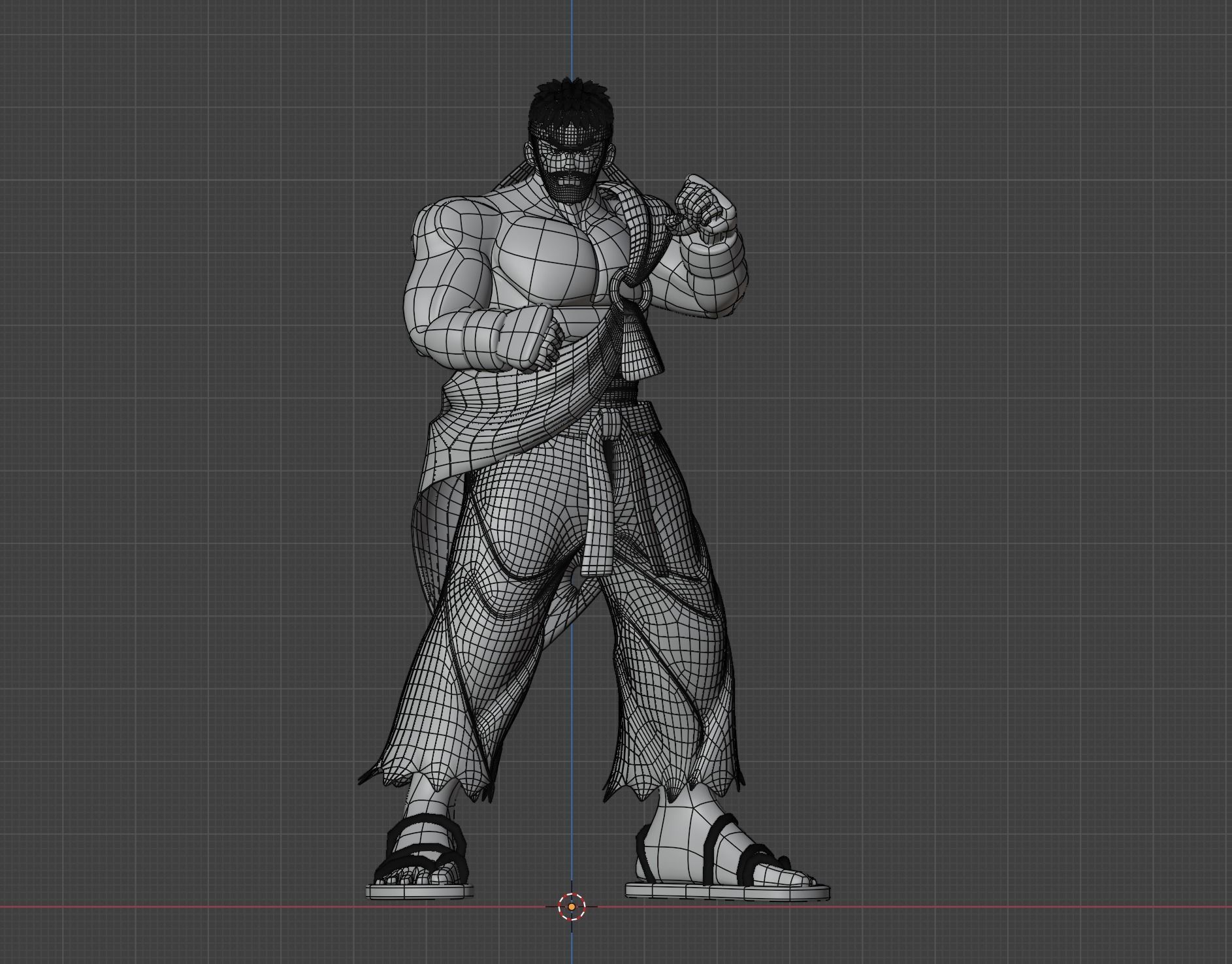 Ryu - Street Fighter 3D model rigged | CGTrader