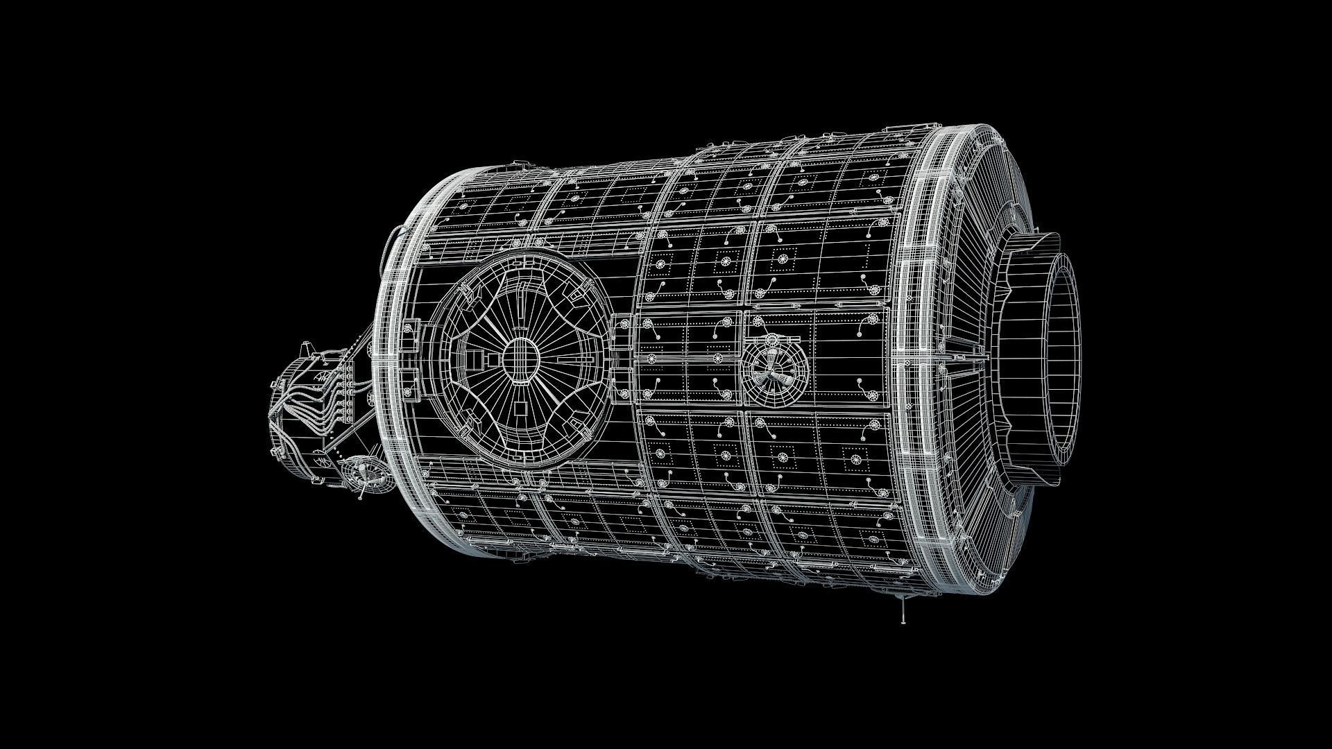 High quality 3D model Tranquility Node3 ISS module 3D model | CGTrader