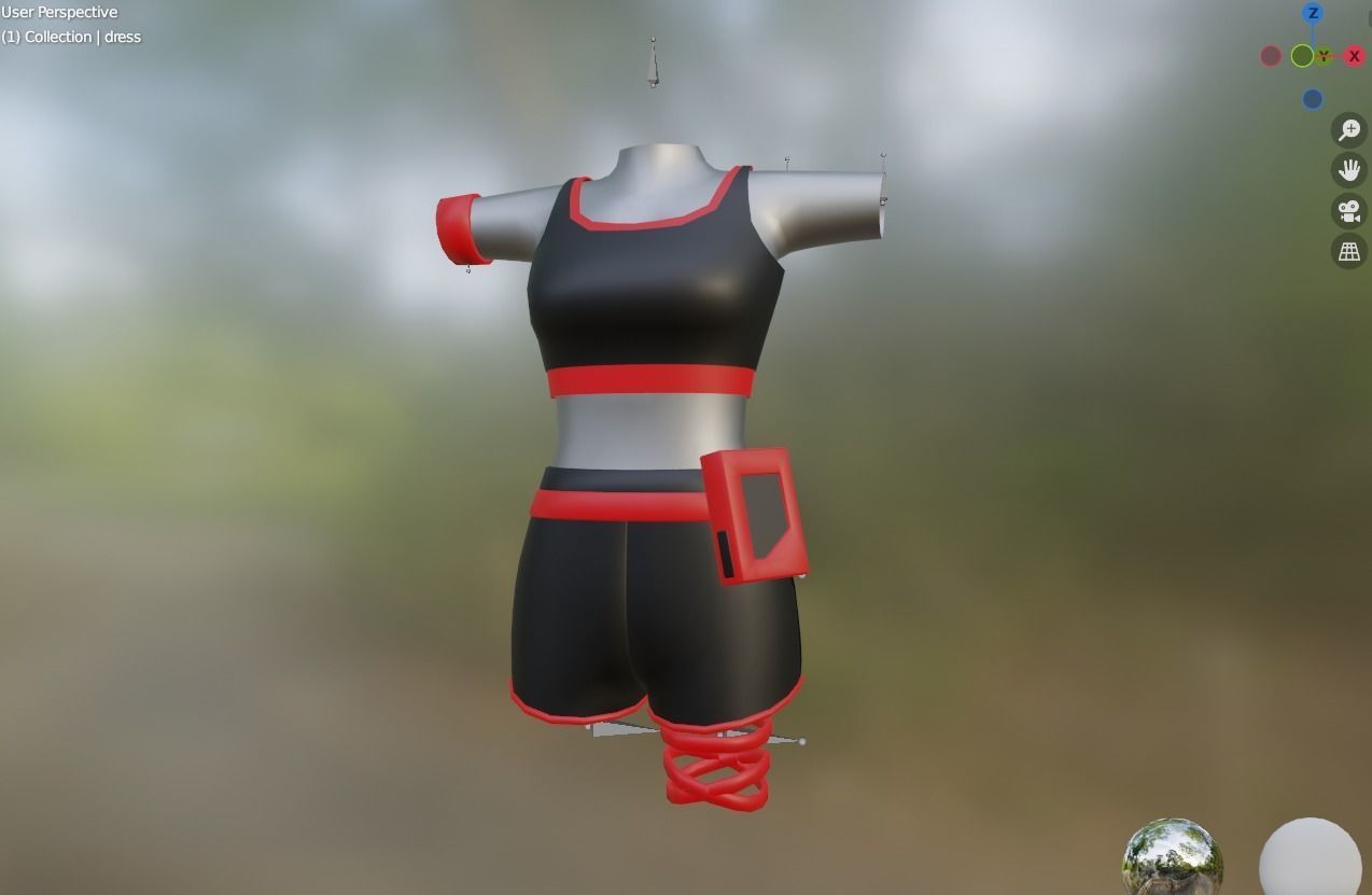 3D model Sportwear 3D Model Zepeto Item Template FBX Prefab Unity VR / AR / low-poly | CGTrader